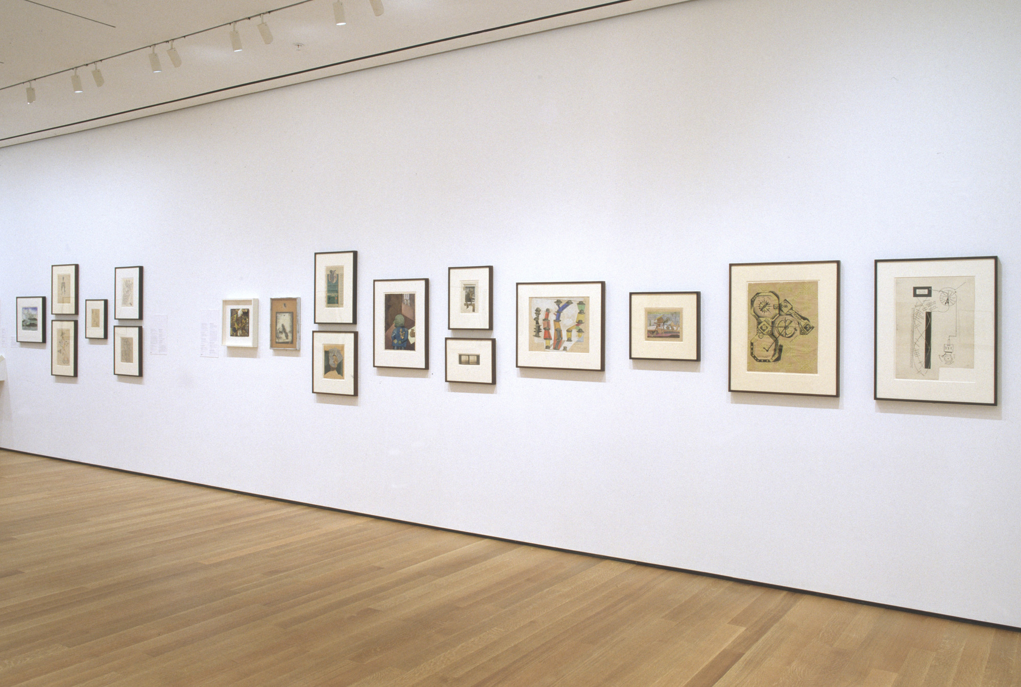 Installation view of the exhibition "Drawing from the Modern, 1880-1945 ...