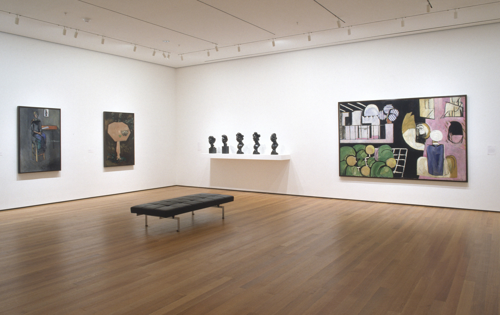 Installation view of the exhibition "Painting and Sculpture: Inaugural ...