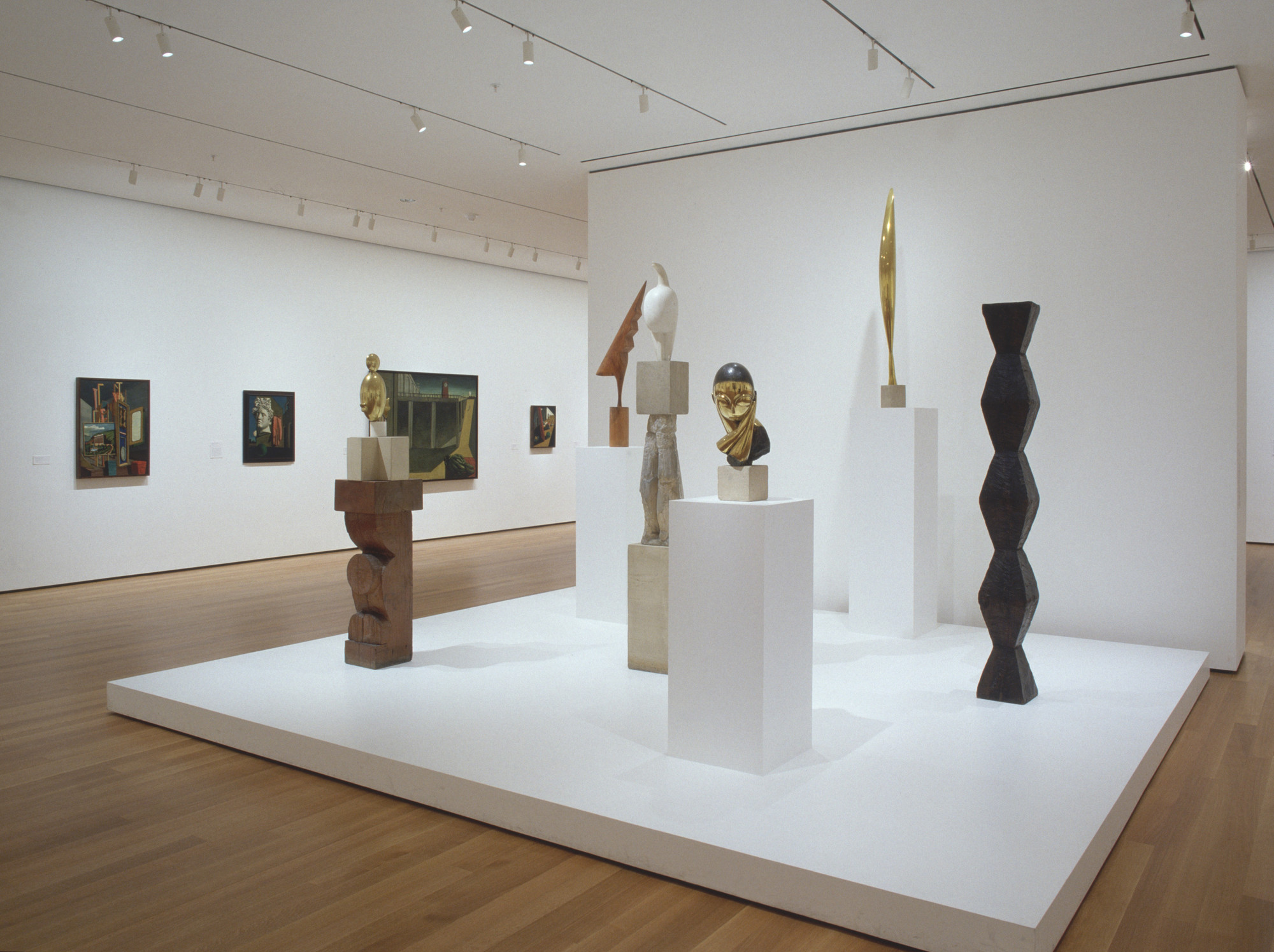 Installation view of the exhibition "Painting and Sculpture: Inaugural ...