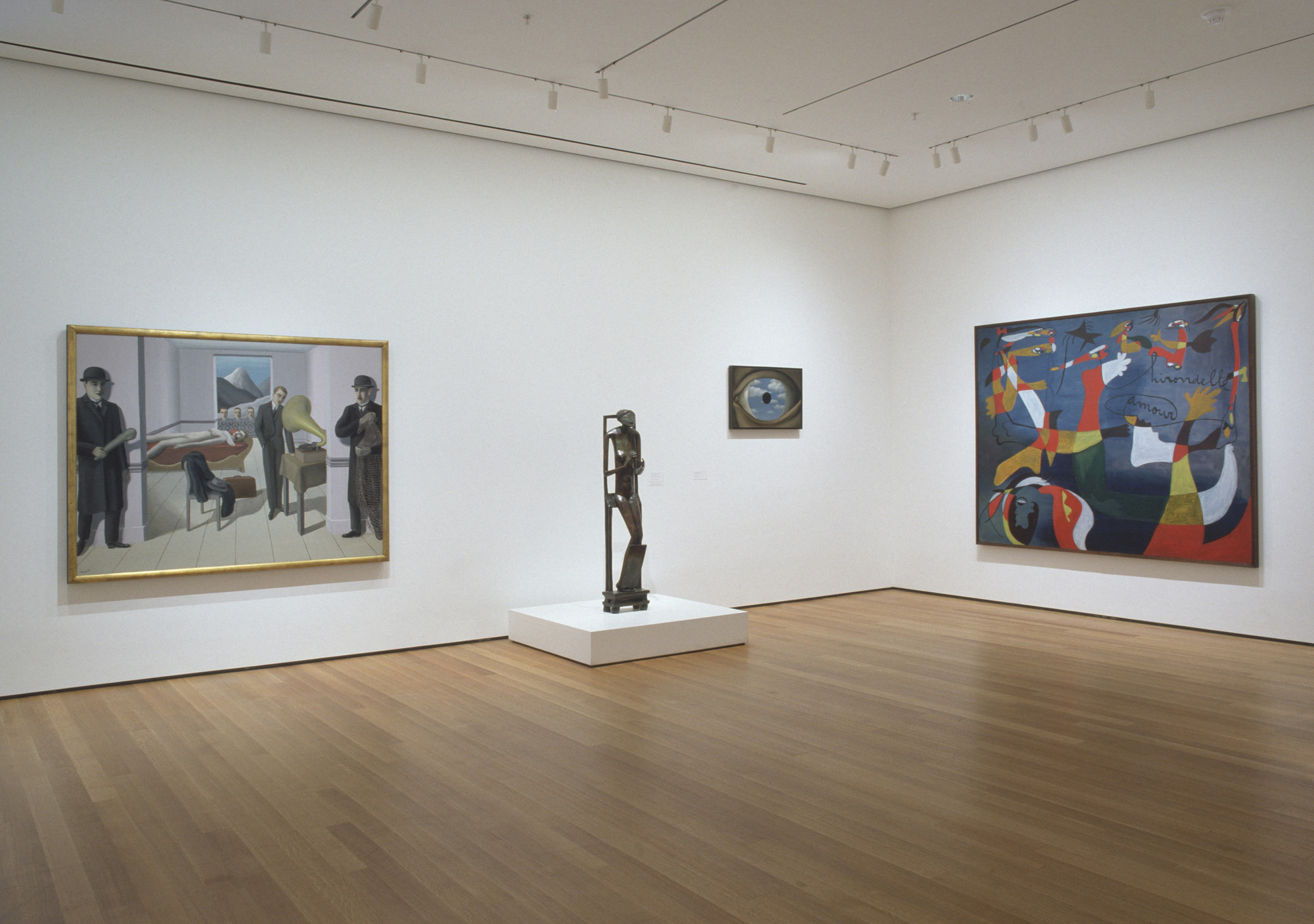 Installation view of the exhibition "Painting and Sculpture: Inaugural ...