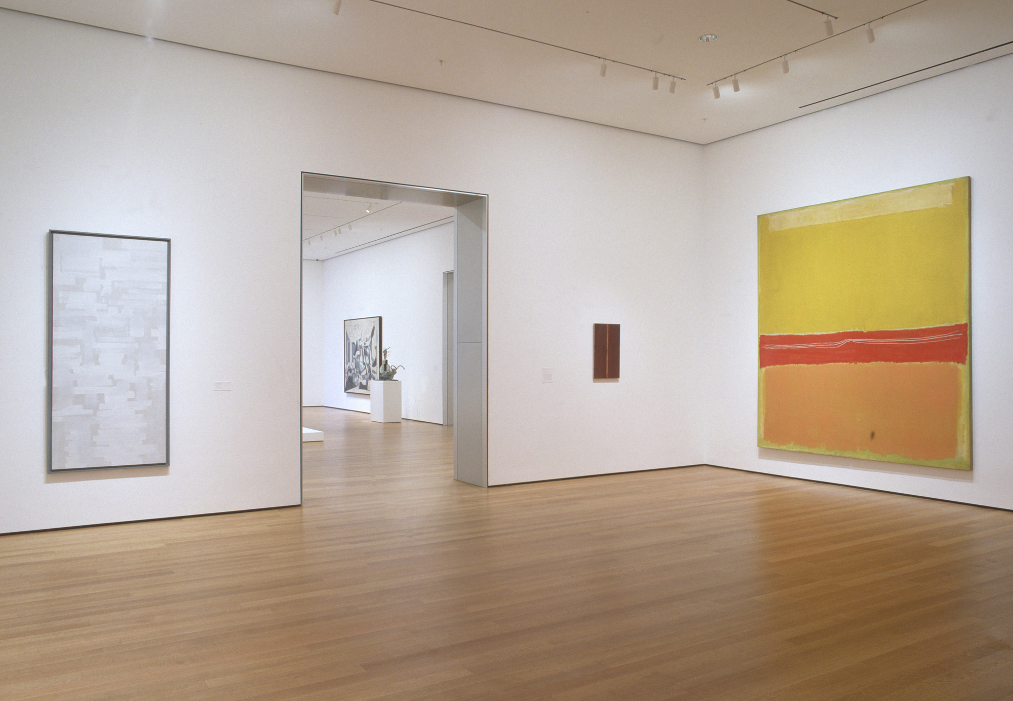 Installation view of the exhibition "Painting and Sculpture: Inaugural ...