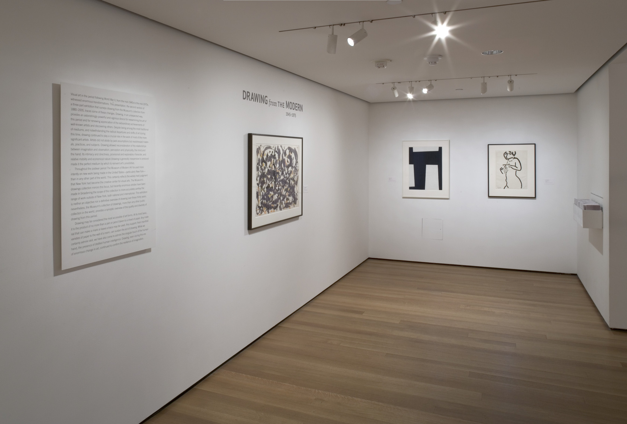 Installation view of the exhibition "Drawing from the Modern 1945 ...