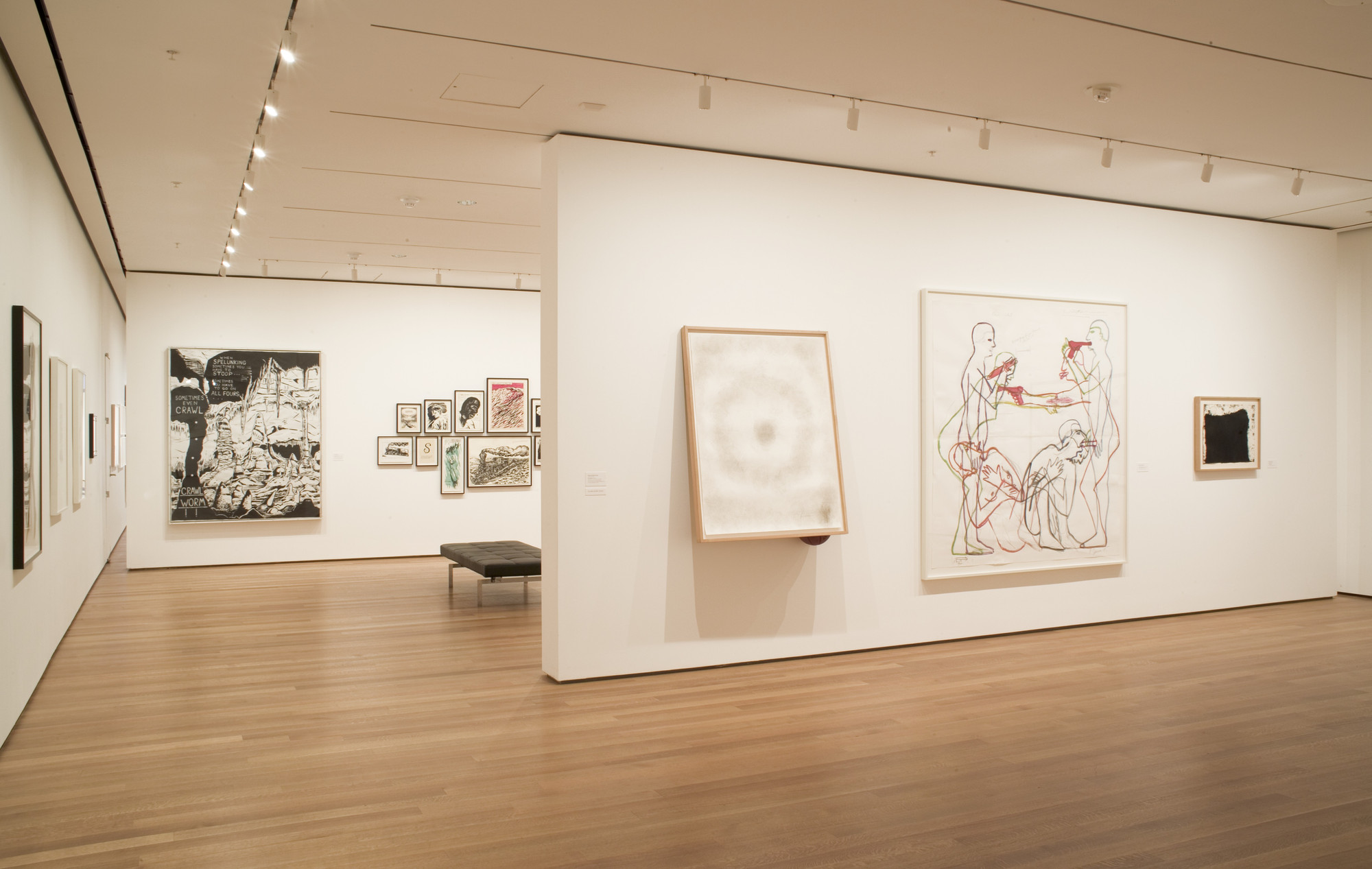 Installation view of the exhibition "Drawing from the Modern, 1975-2005 ...