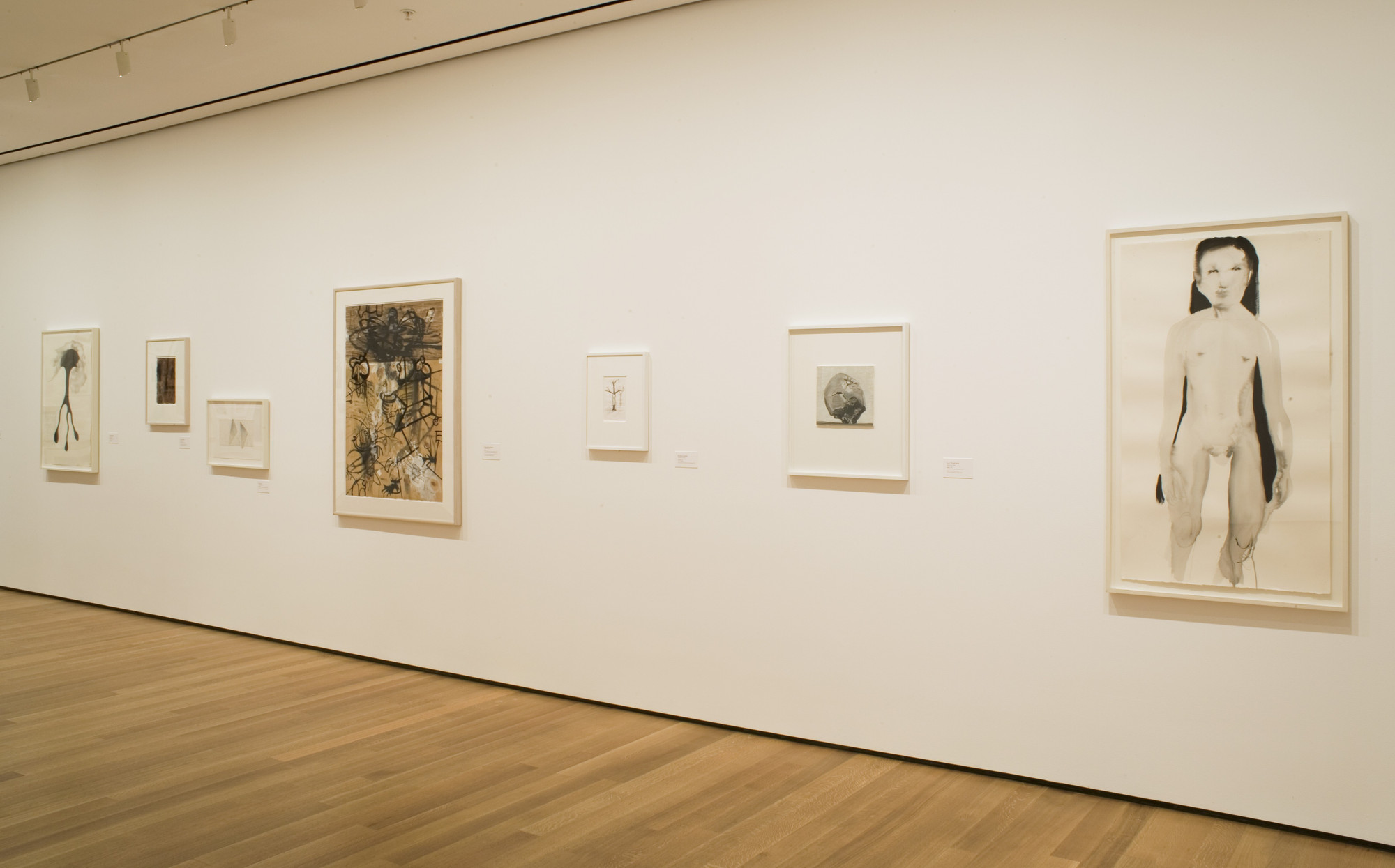 Installation view of the exhibition "Drawing from the Modern, 1975-2005 ...