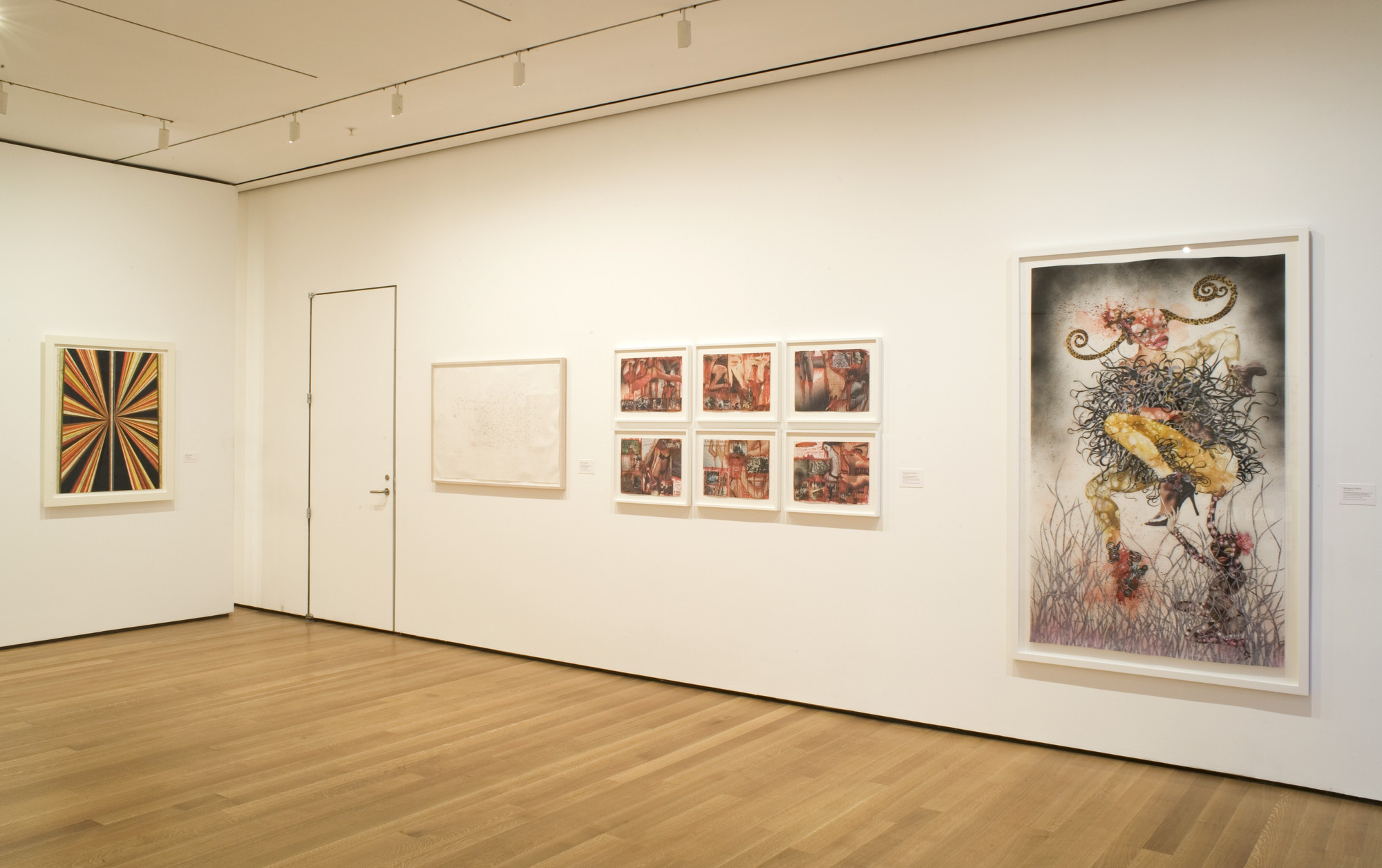 Installation view of the exhibition "Drawing from the Modern, 1975-2005 ...