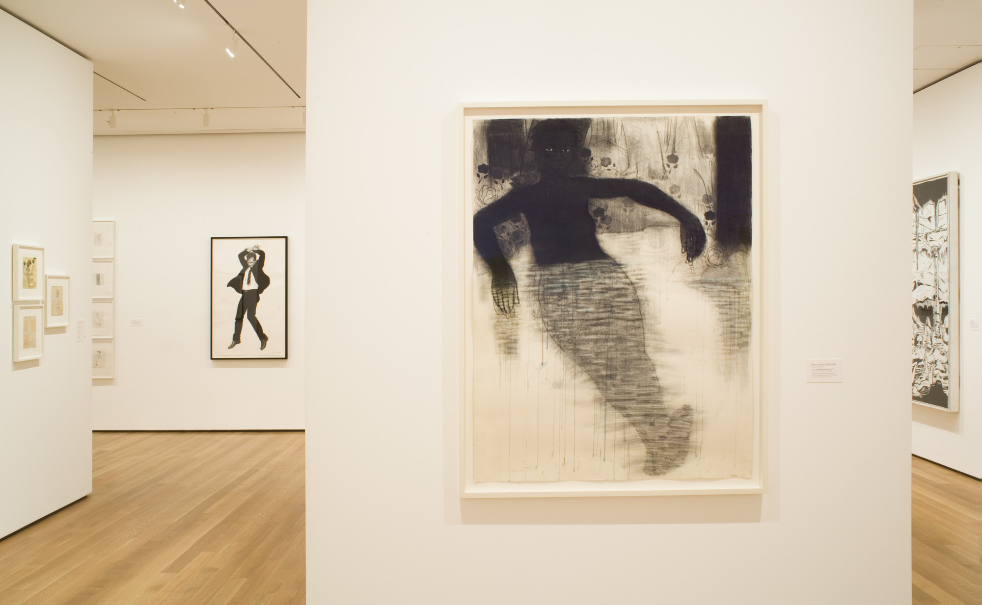 Installation view of the exhibition "Drawing from the Modern, 1975-2005 ...