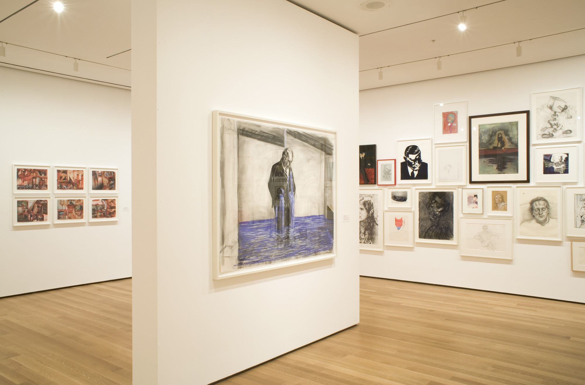 Installation view of the exhibition "Drawing from the Modern, 1975-2005 ...