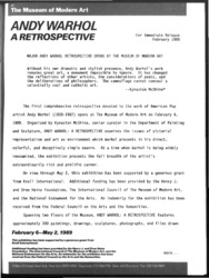 Andy Warhol: A Retrospective | MoMA