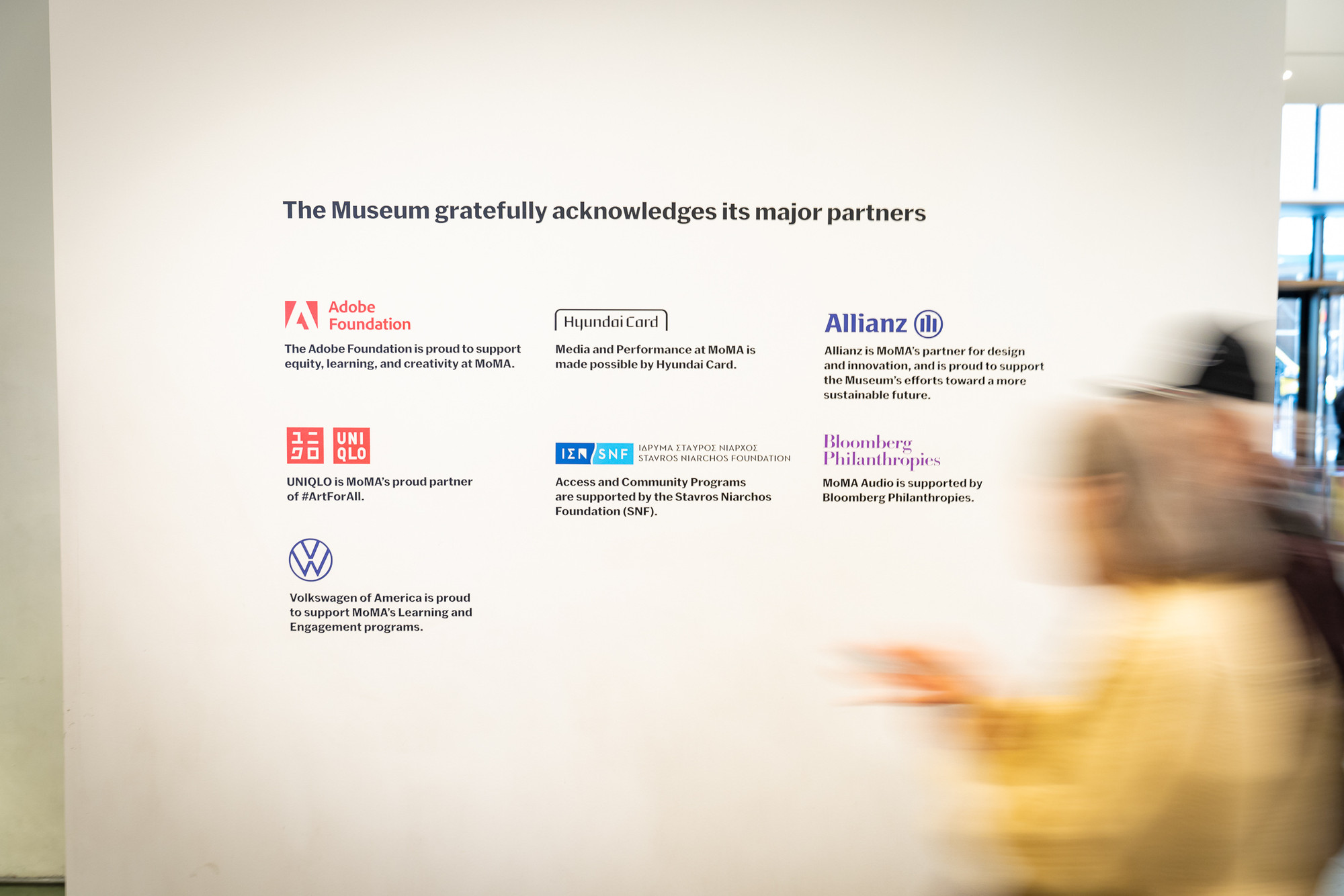 Major Partnerships | MoMA