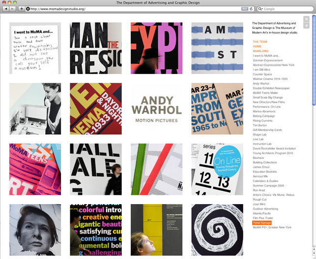 MoMA | Show-offs: A New Portfolio Website for MoMA’s Design Studio
