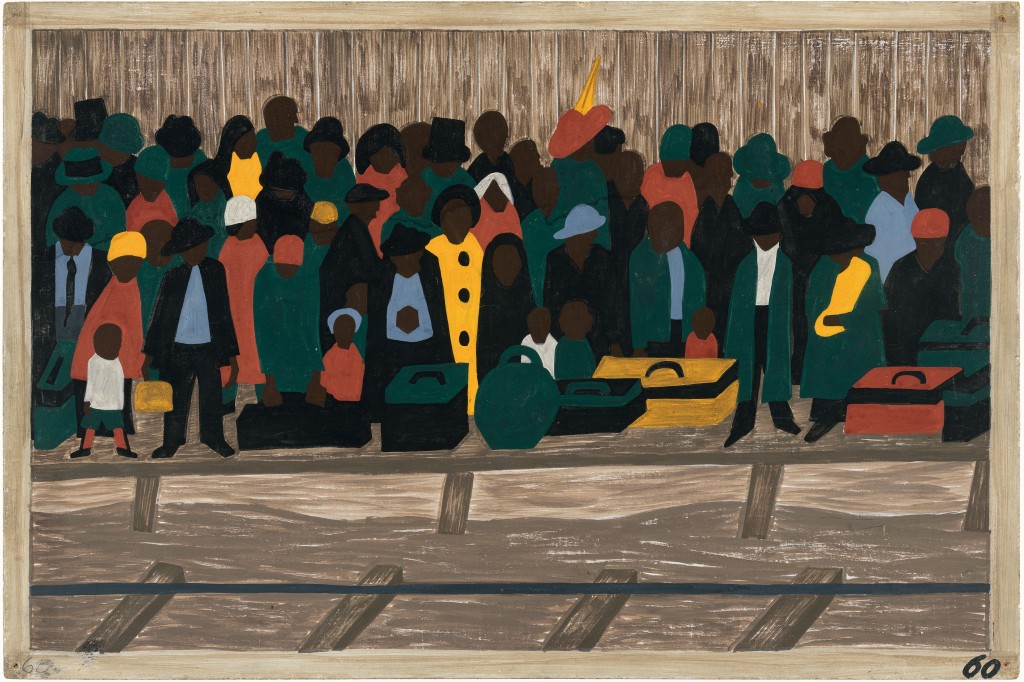 And the migrants kept coming by Jacob Lawrence (1917-2000, United ...