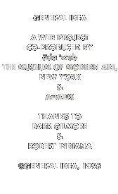 MoMA.org | Interactives | Projects | 1996 | General Idea | Credits