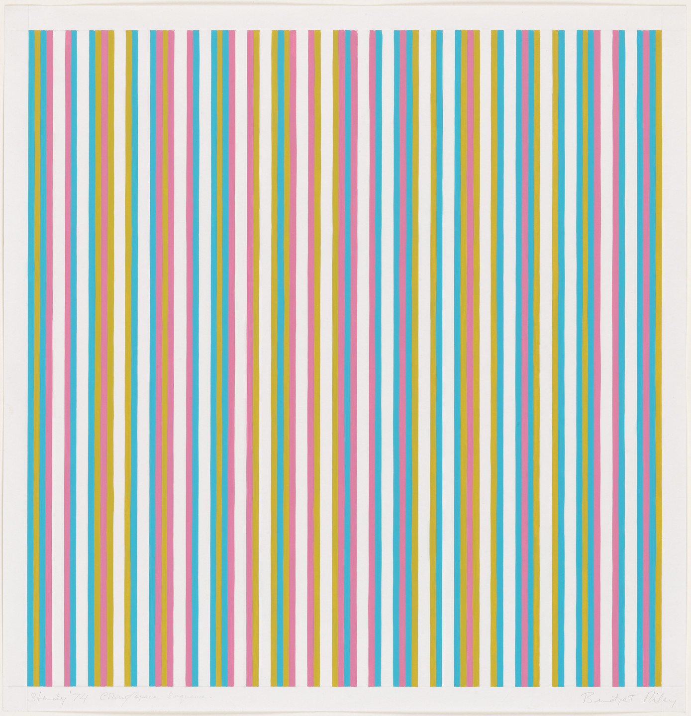 Bridget Riley. Study '74 Colour/Space Sequence. 1974 | MoMA