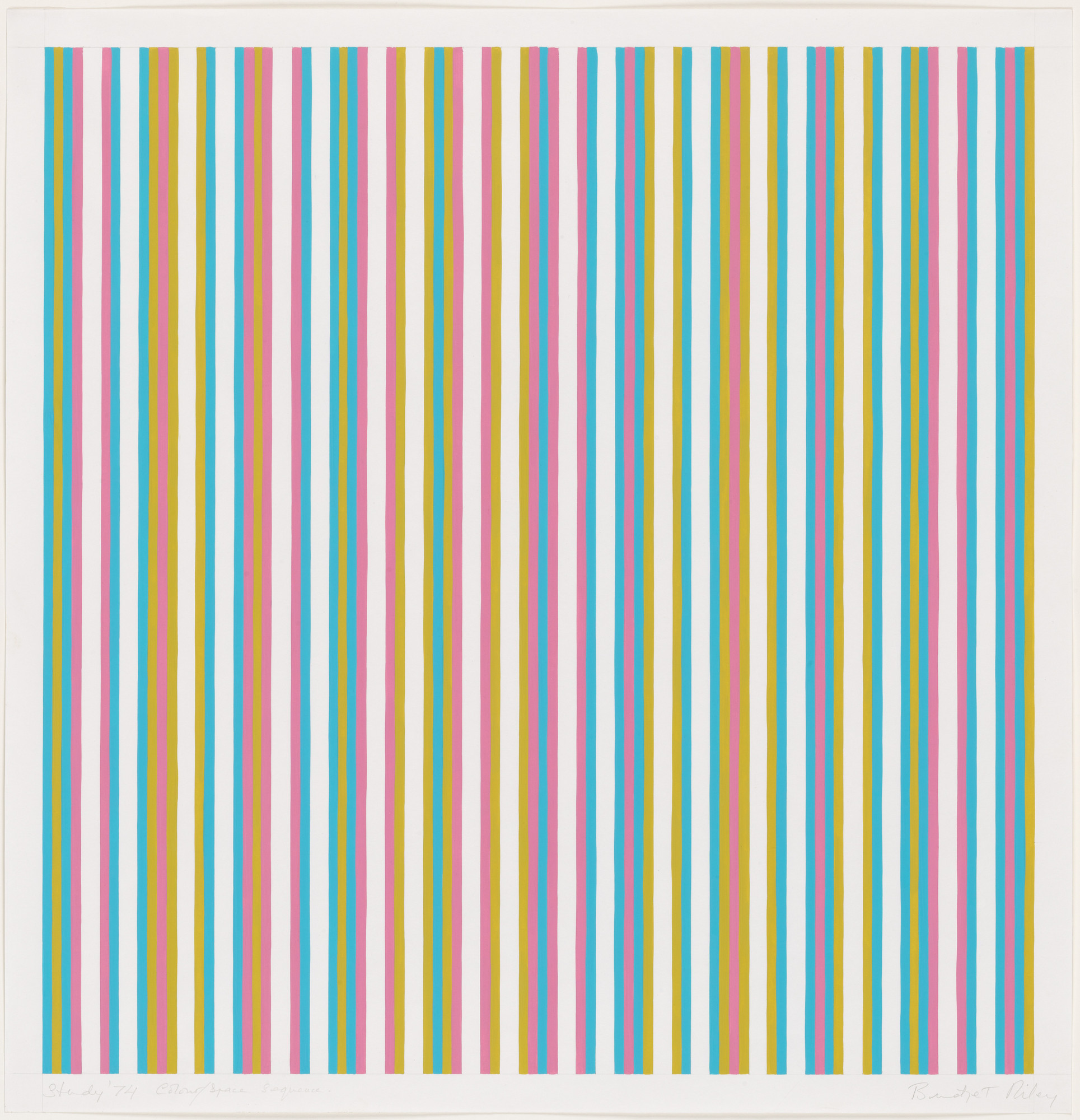 Bridget Riley. Study '74 Colour/Space Sequence. 1974 | MoMA