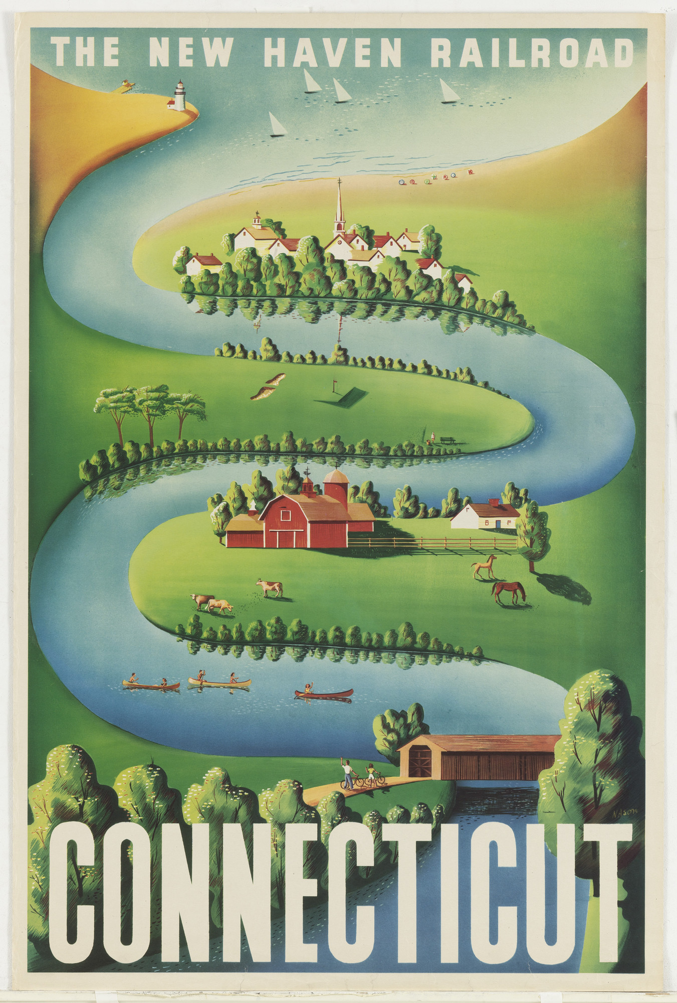 Ben Nason. Conncecticut, The New Haven Railroad. c. 1942 | MoMA