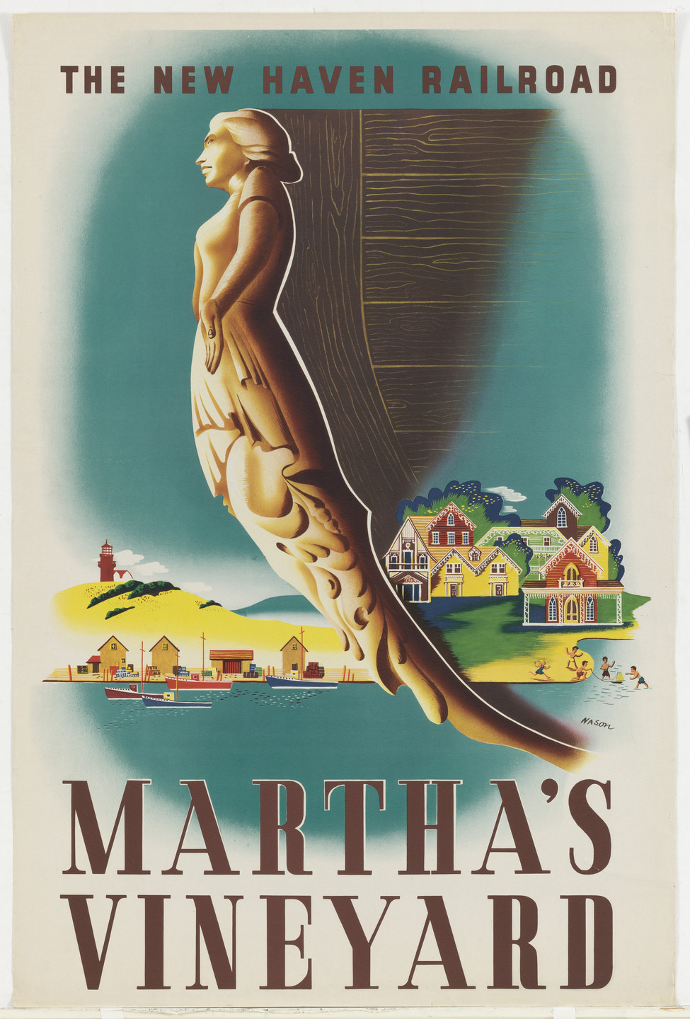 Ben Nason. Martha's Vineyard, The New Haven Railroad. c. 1941 | MoMA