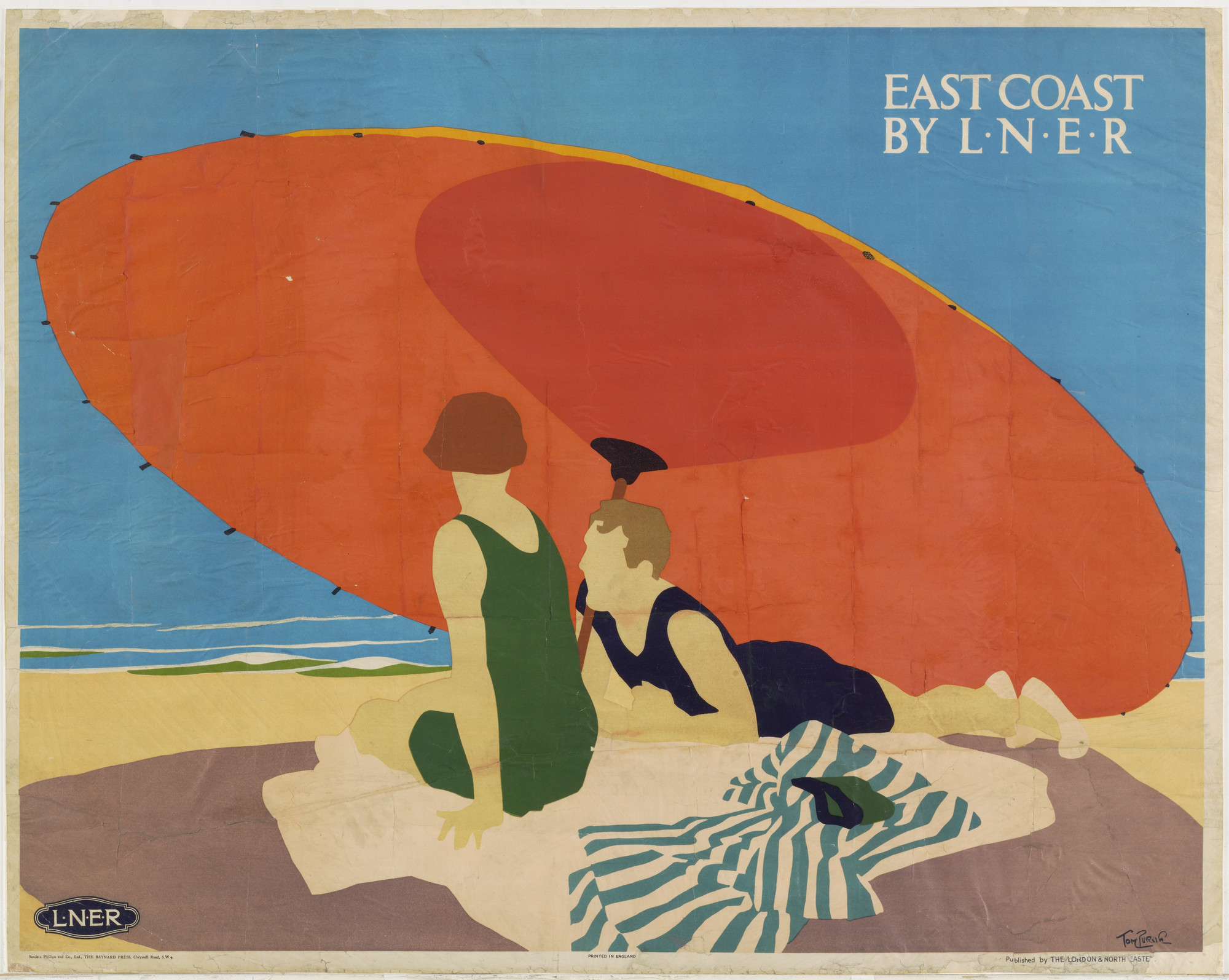 Tom Purvis. East Coast By L.N.E.R.. c. 1928 | MoMA