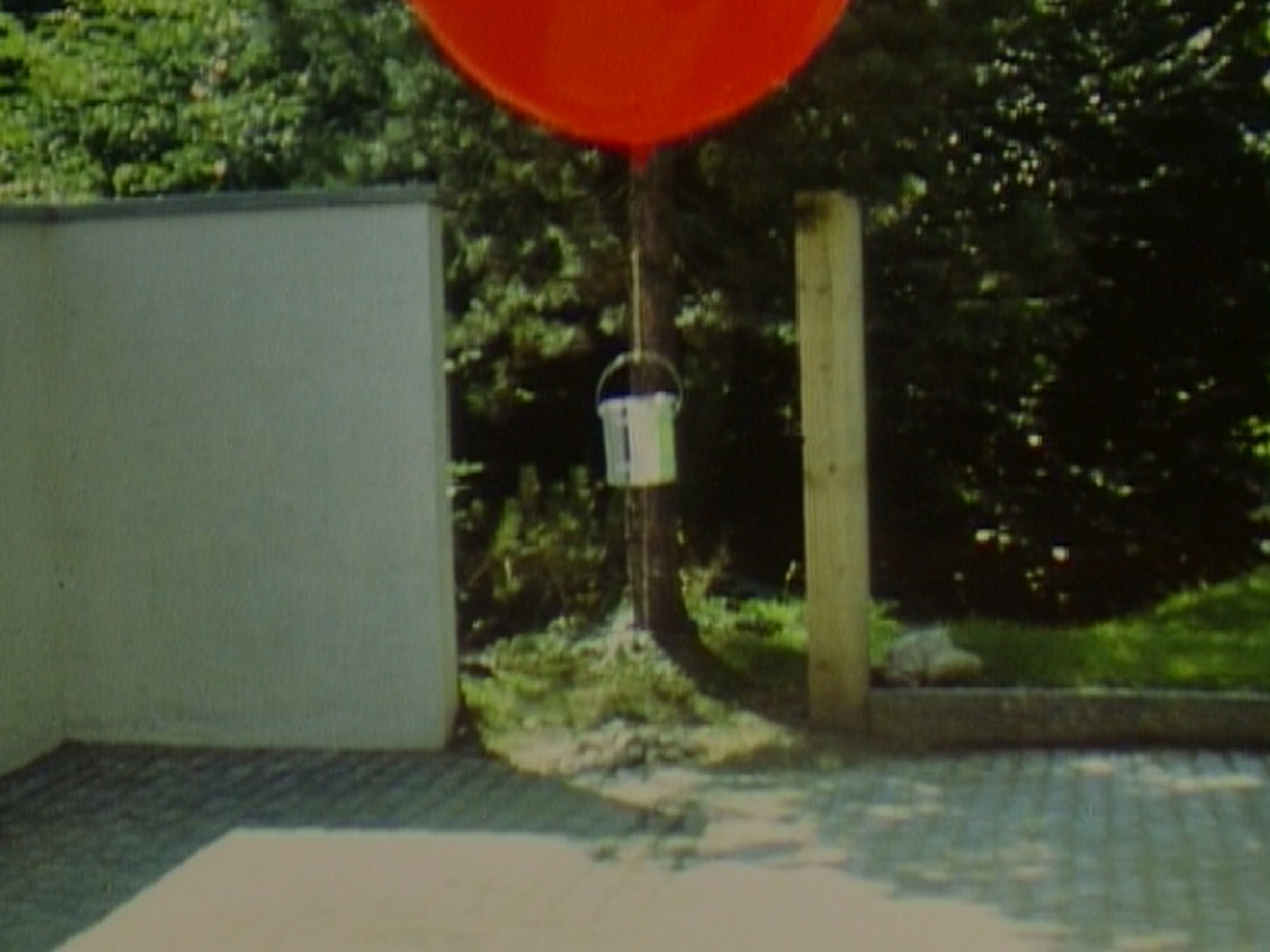 Roman Signer. Balloon with Bucket. 1980 | MoMA