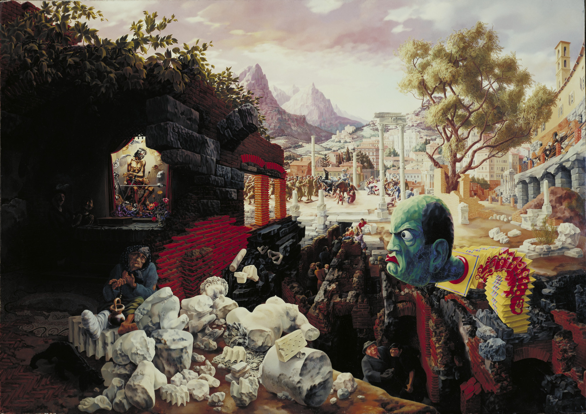Peter Blume. The Eternal City. 1934-37 (dated on painting 1937) | MoMA