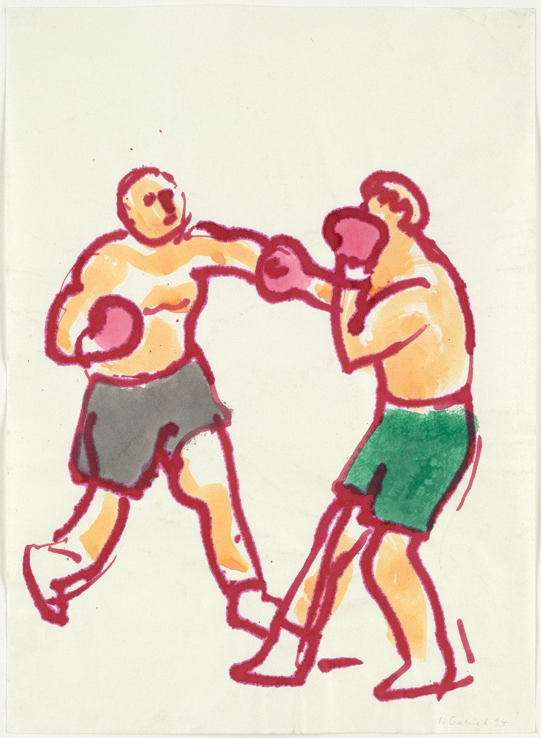 Ingeborg Gabriel. Untitled No. 1063 (two boxers). (1994) | MoMA