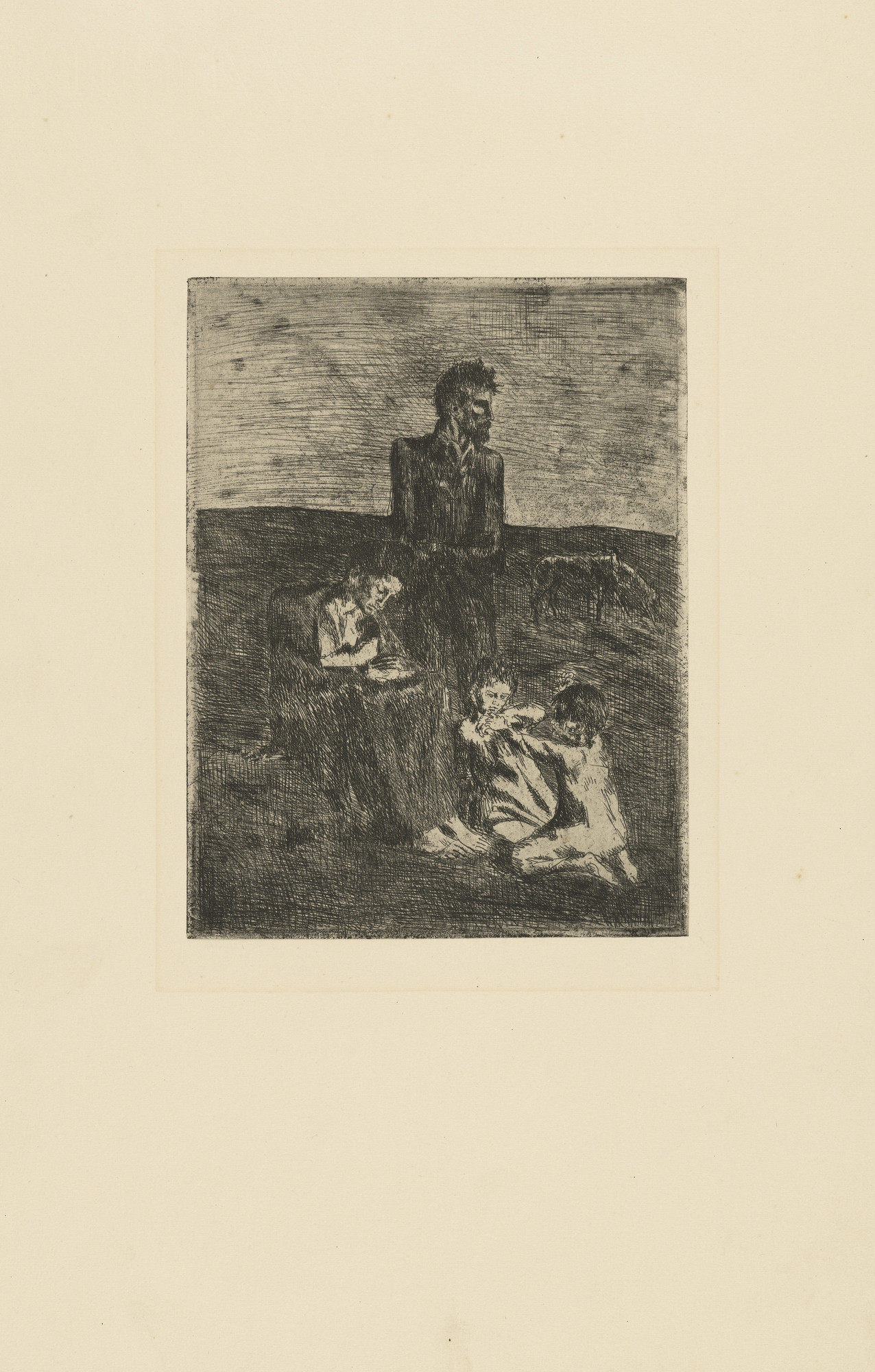 Pablo Picasso. The Poor (Les Pauvres) from the Saltimbanques series ...