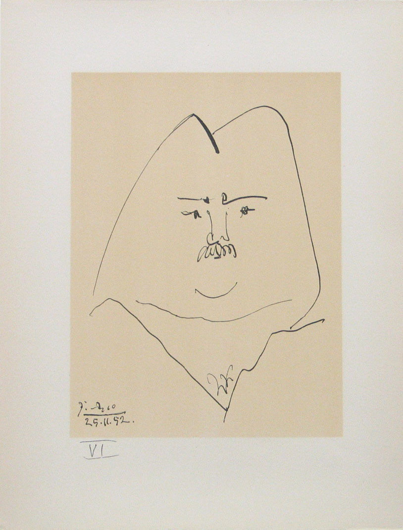 Pablo Picasso. Balzac, plate 5 (folio 13) from Balzacs en bas de casse ...