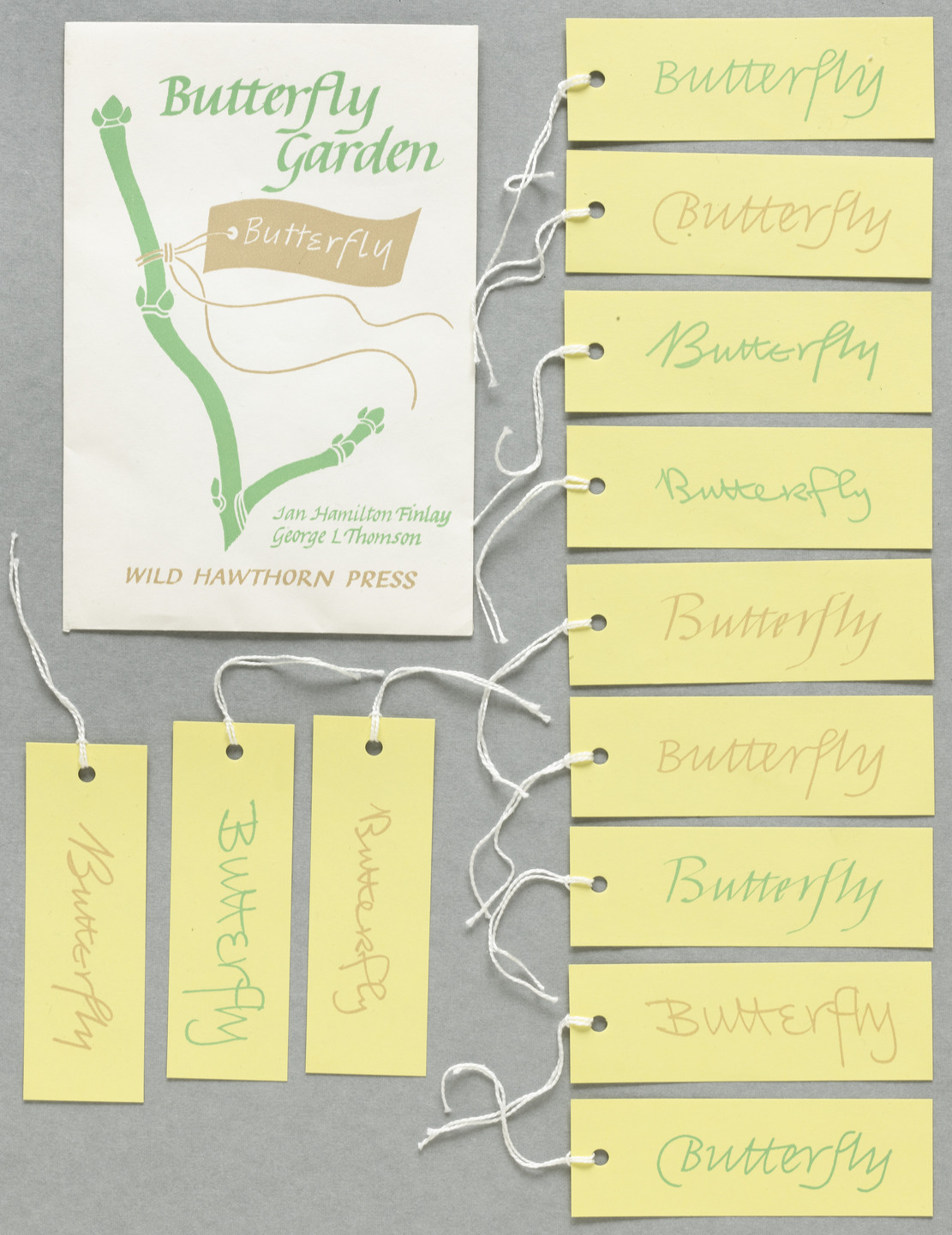 Ian Hamilton Finlay, George L. Thomson. Butterfly Garden. 1979 | MoMA