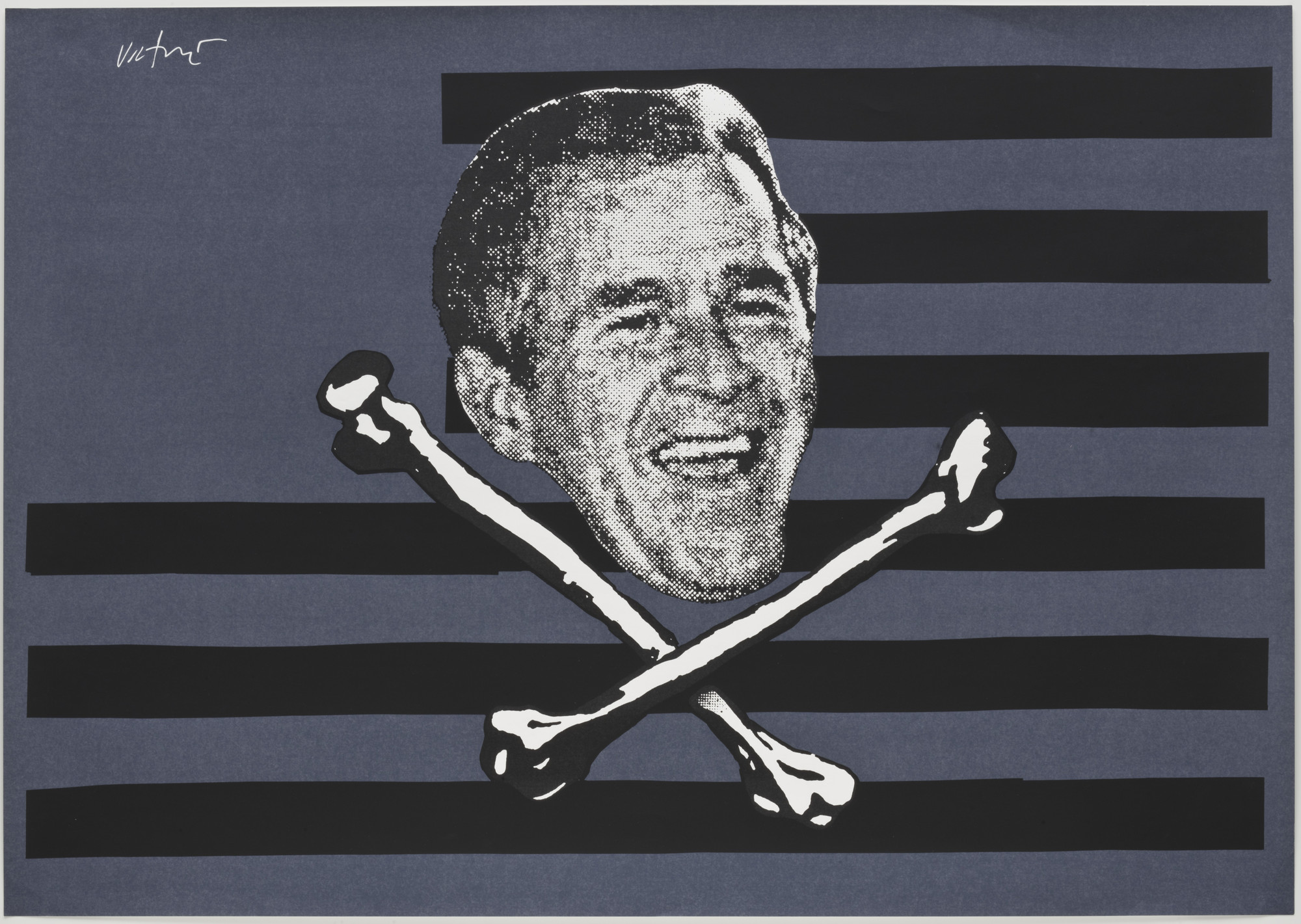 James Victore. Bush Pirate. 2003 | MoMA