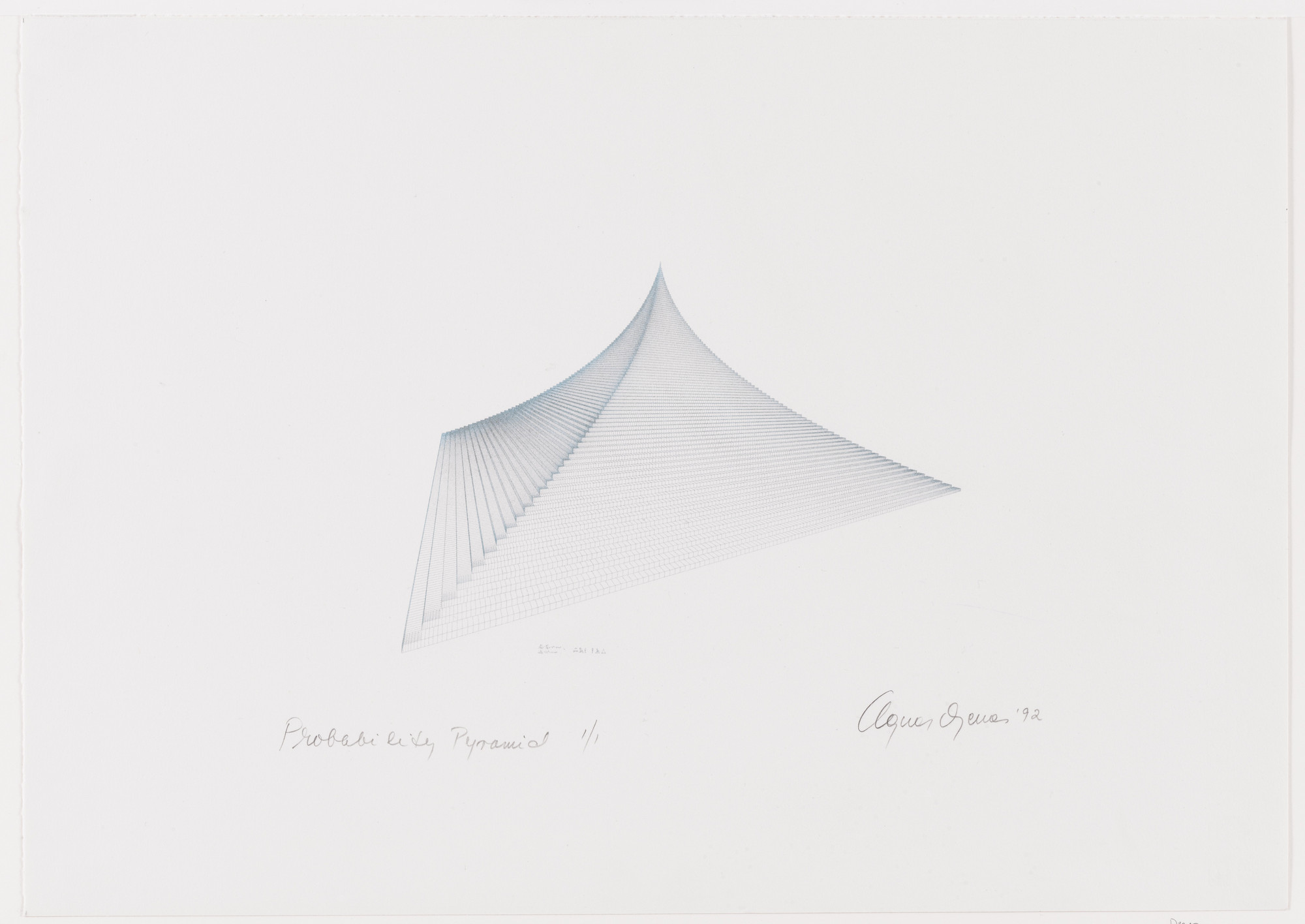 Agnes Denes. Probability Pyramid. 1992 | MoMA
