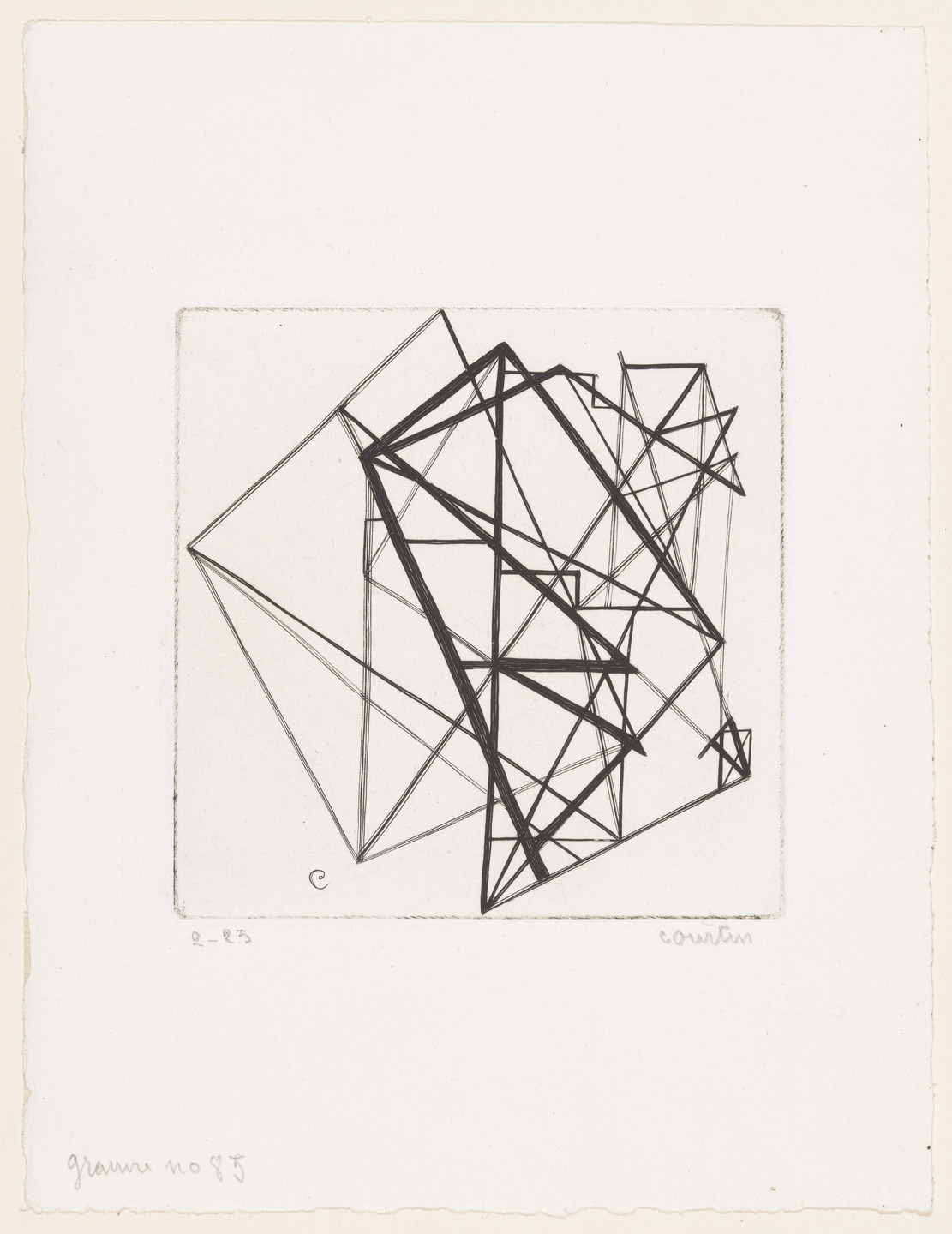 Pierre Courtin. Engraving No. 85. (1948) | MoMA