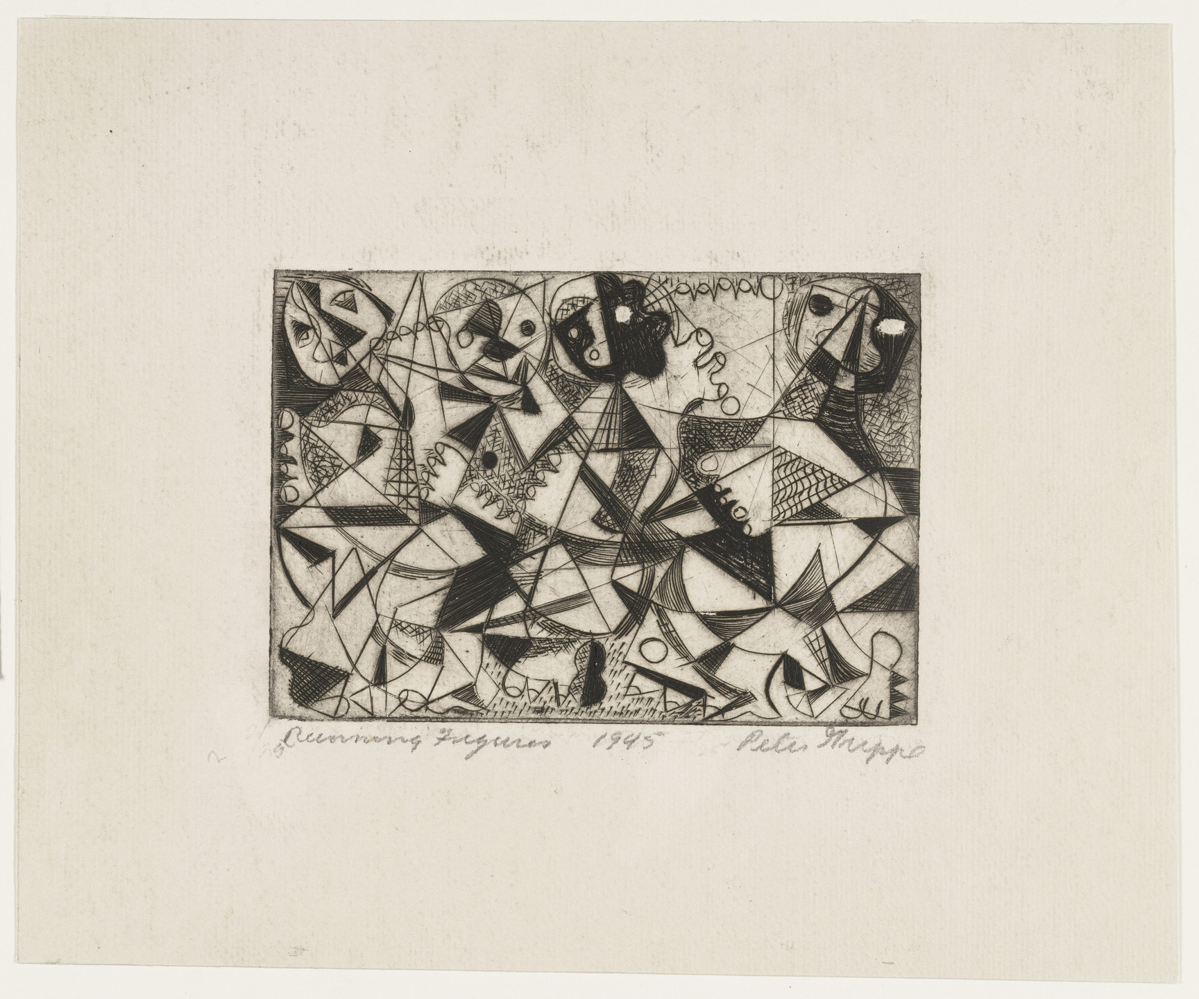 Peter Grippe. Running Figures. 1945 | MoMA