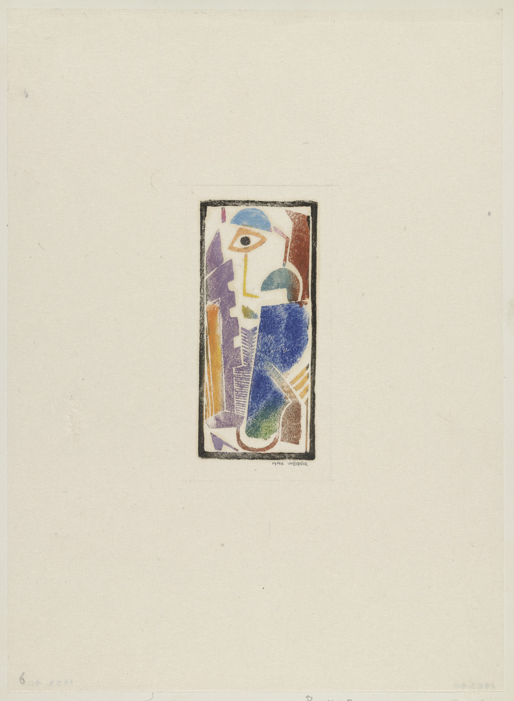 Max Weber. Portrait. (1919-20; printed 1928) | MoMA