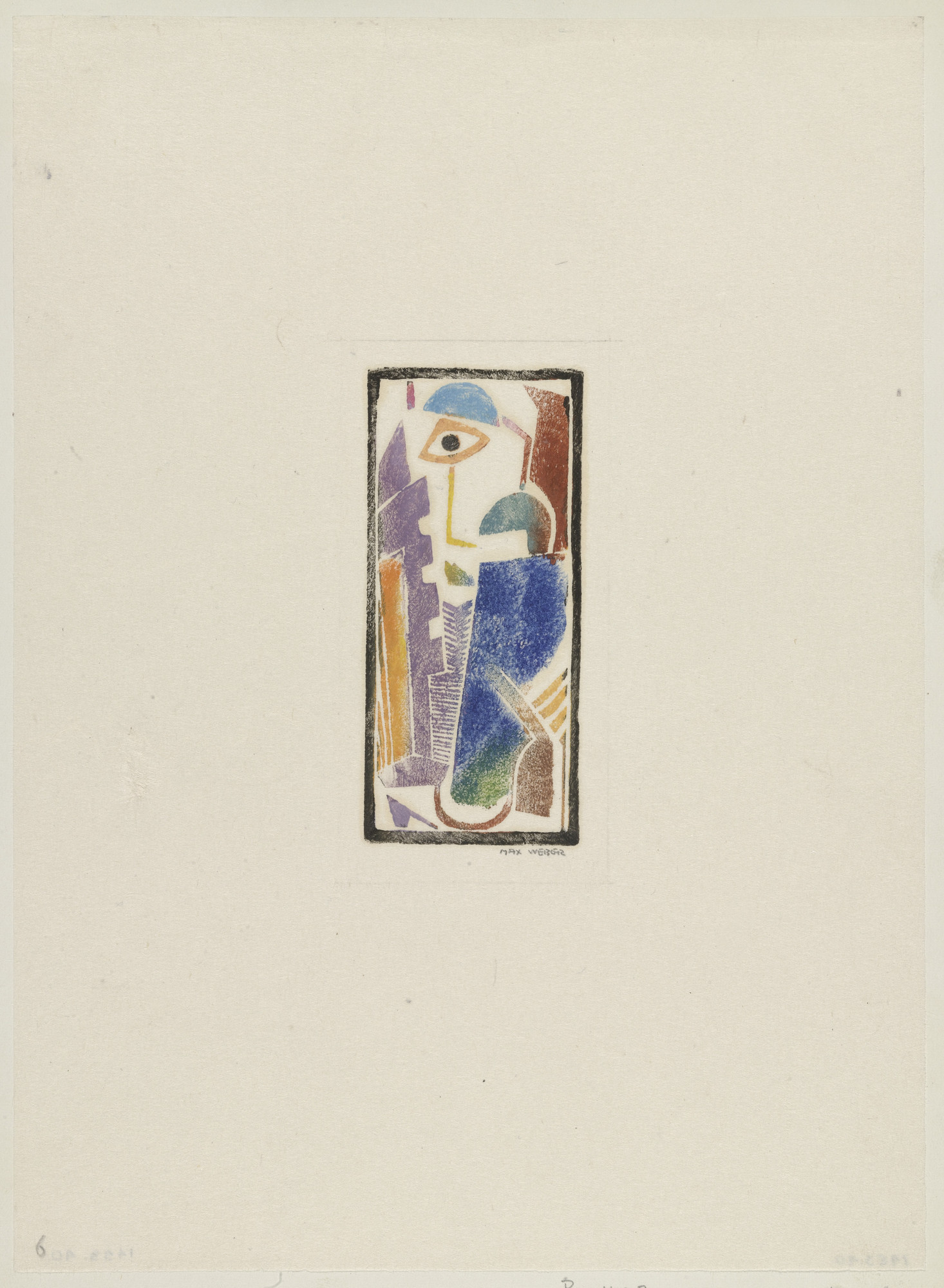 Max Weber. Portrait. (1919-20; printed 1928) | MoMA