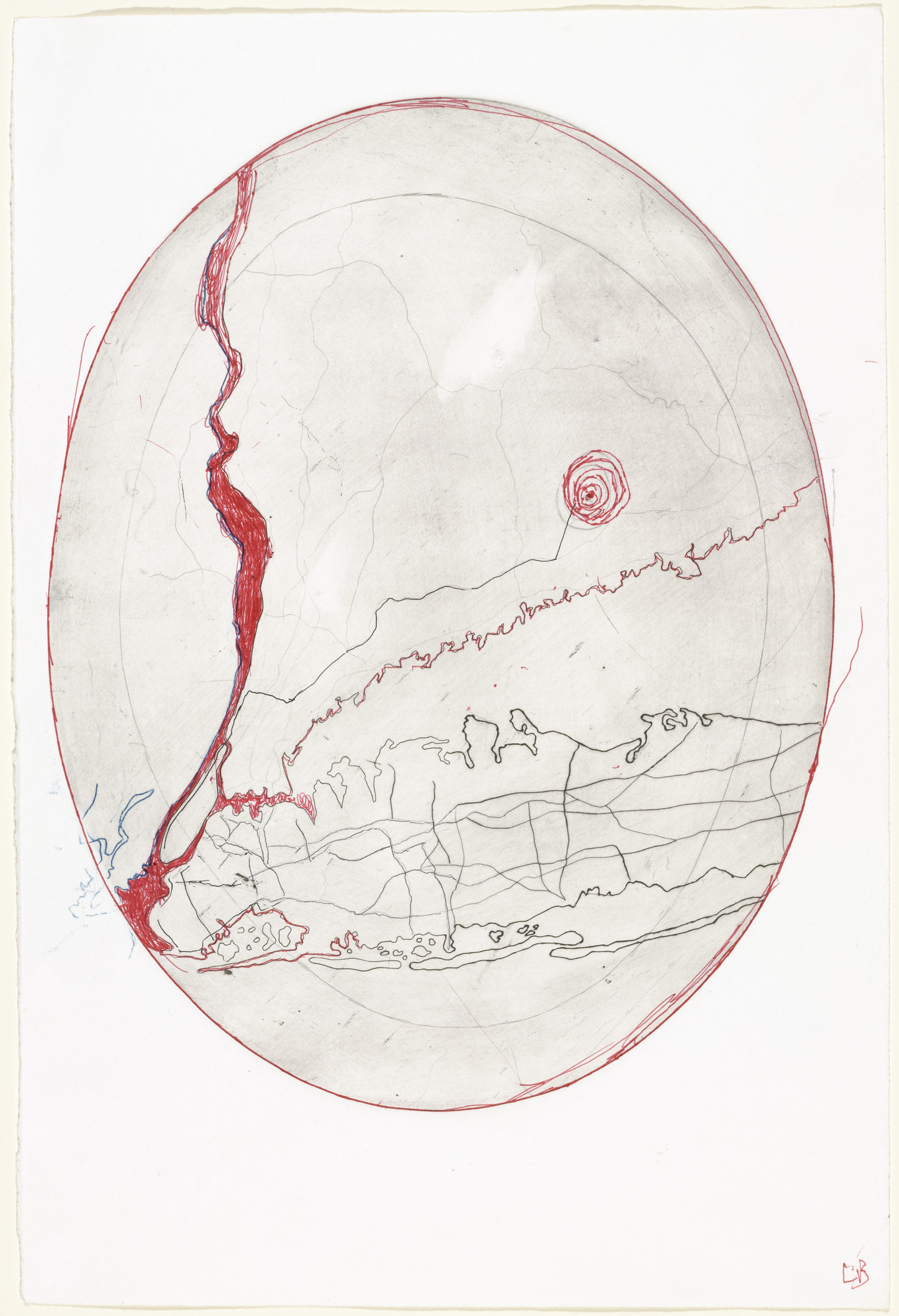 Louise Bourgeois. Map of Connecticut and Long Island. 2001 | MoMA