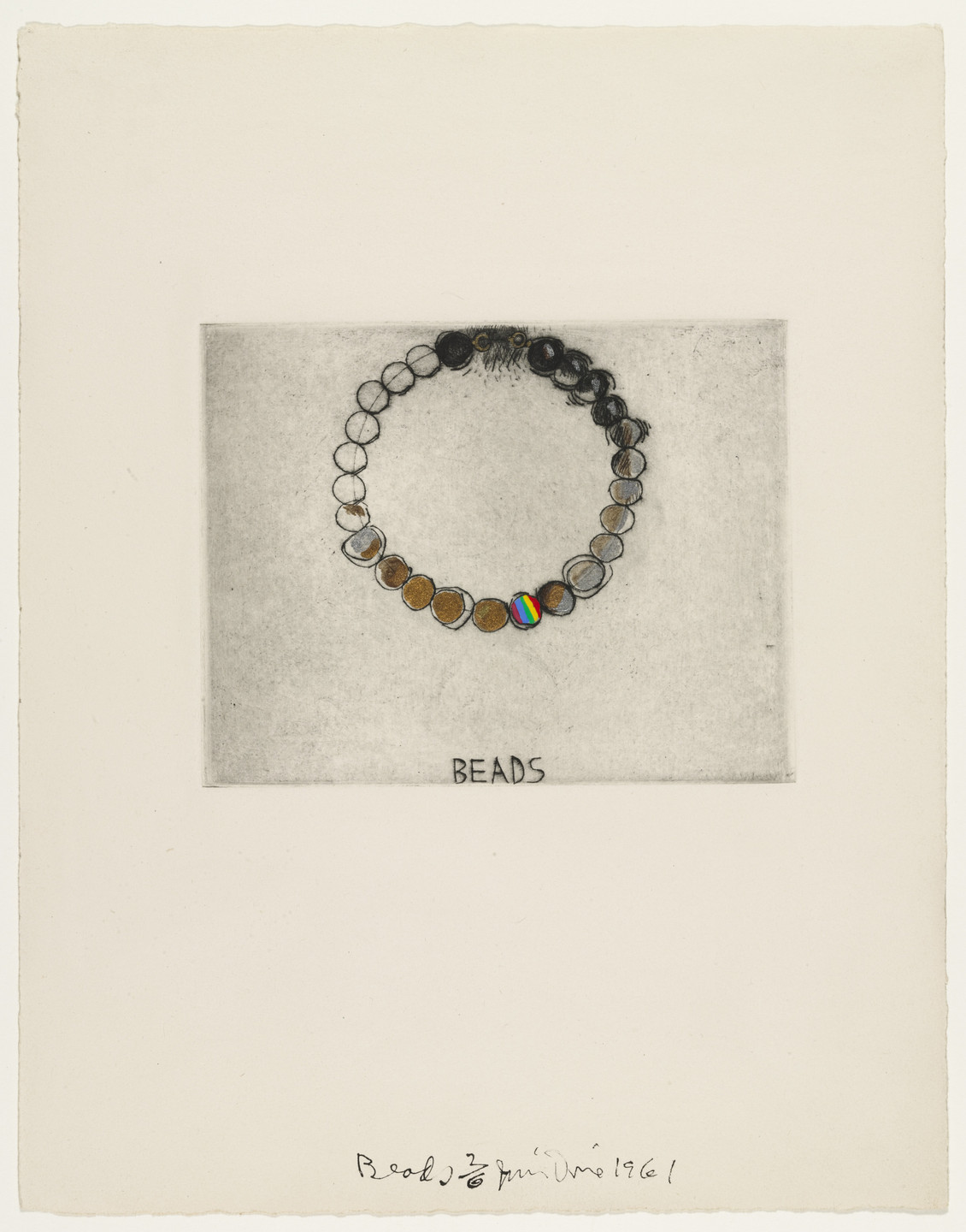 Jim Dine. _Beads_fromThese Are Ten Useful Objects Which No One Should ...