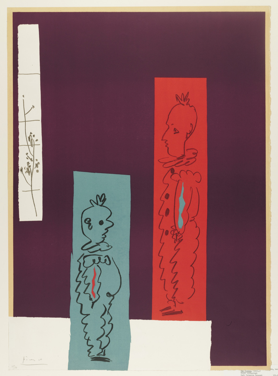 Pablo Picasso. Two Clowns (Deux Clowns). (March 28, 1954) | MoMA