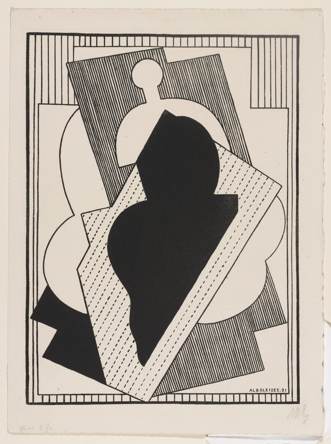 Albert Gleizes. Centre noir (Black Center). 1921, published 1922 | MoMA