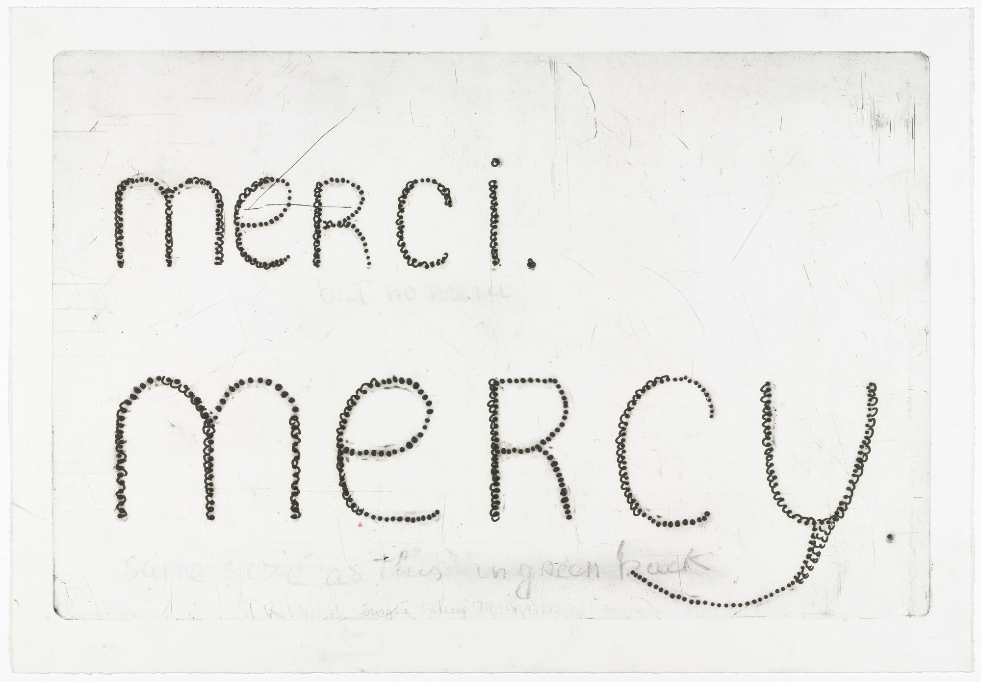 Louise Bourgeois. merci. mercy.. 1992 | MoMA
