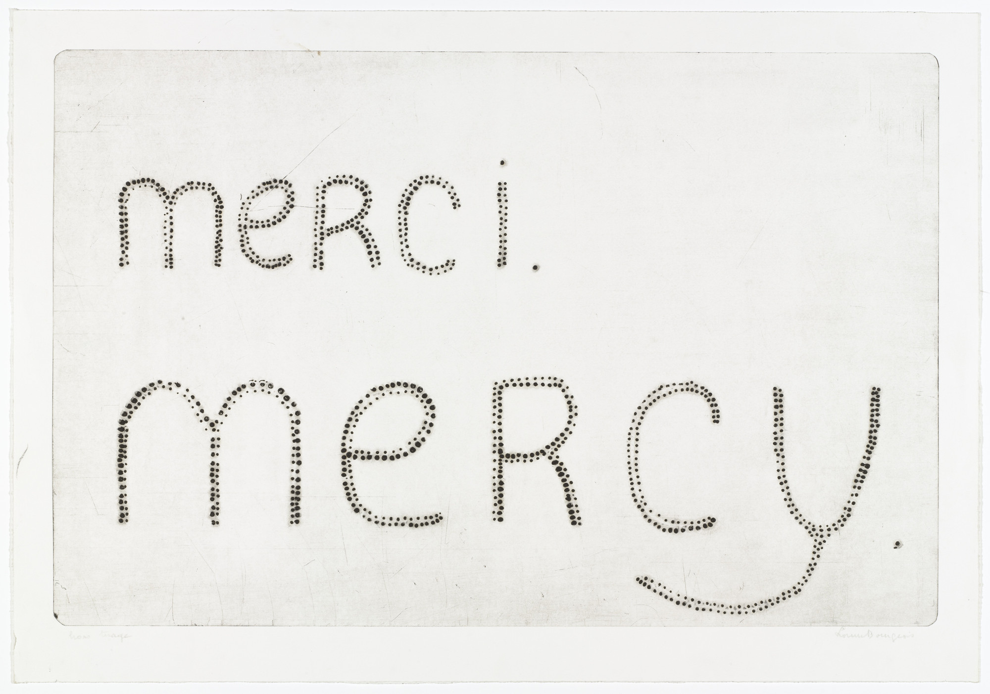Louise Bourgeois. merci. mercy.. 1992 | MoMA