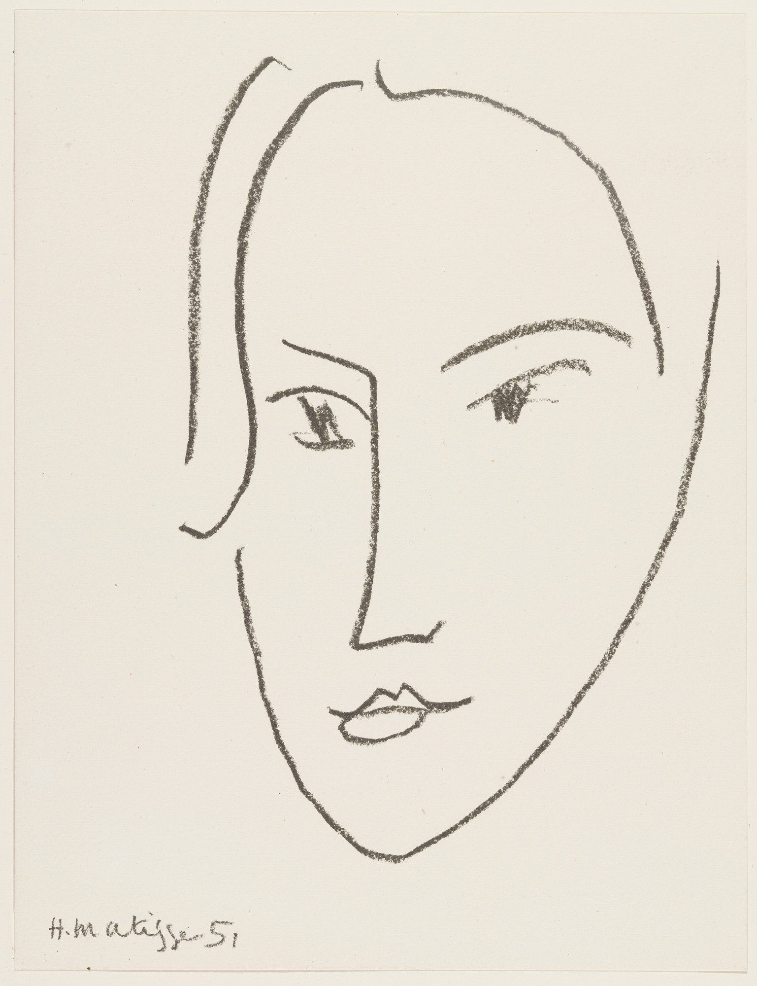 Henri Matisse. Head. 1951 | MoMA