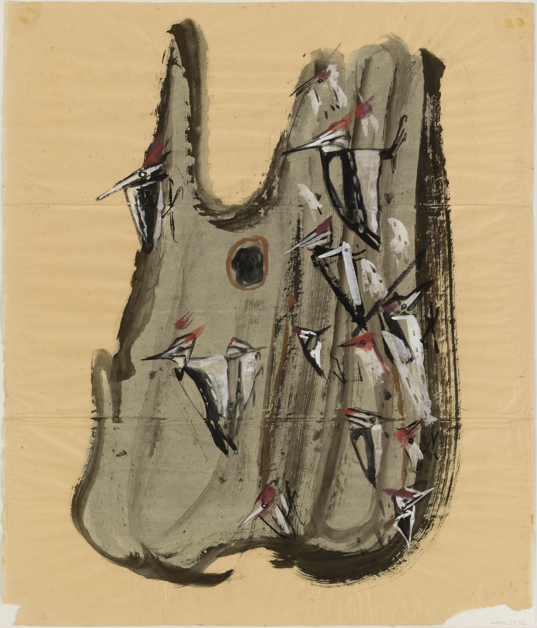 Morris Graves. Woodpeckers. 1941 | MoMA