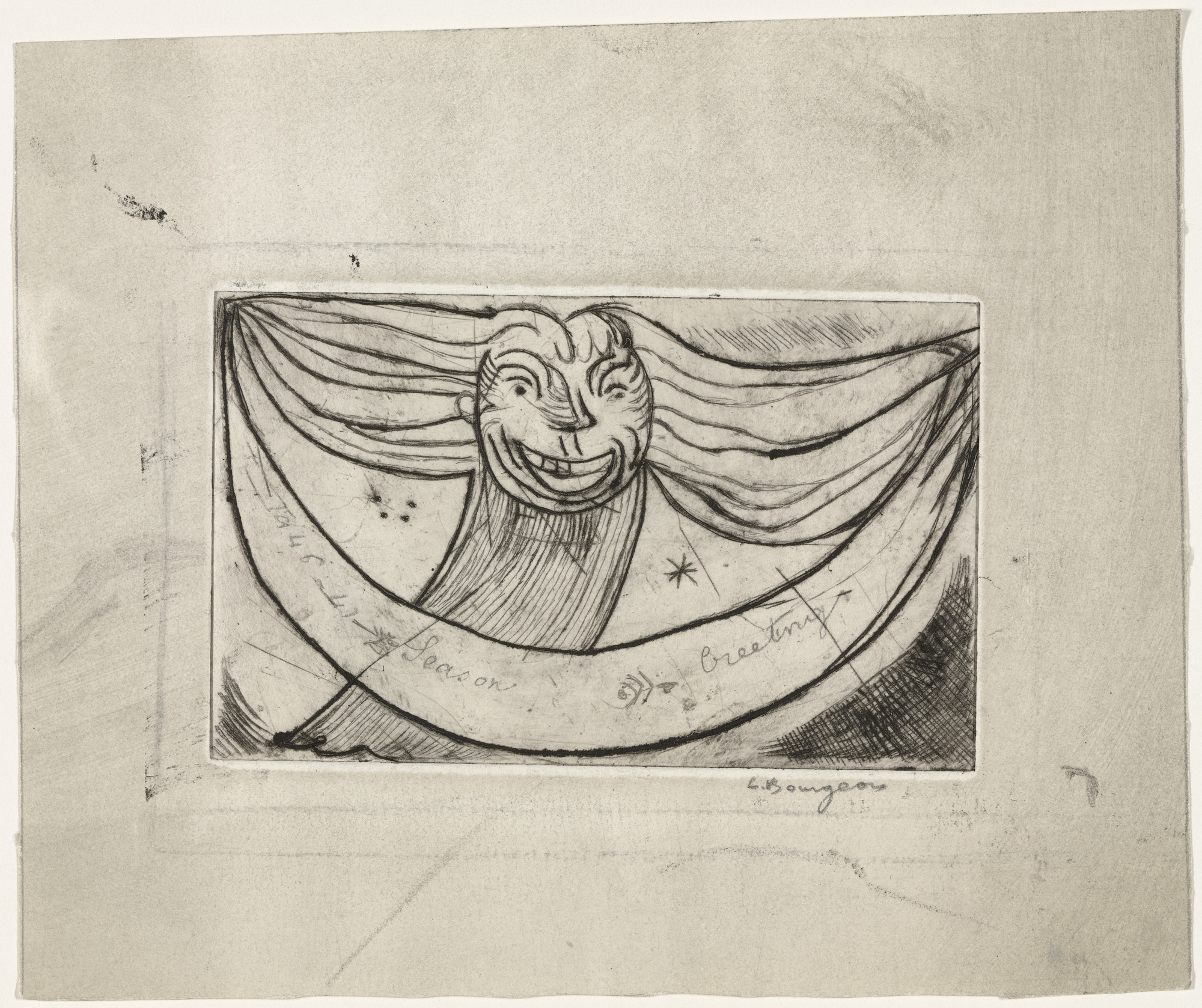 Louise Bourgeois. Greetings: Laughing Monster. 1946 | MoMA
