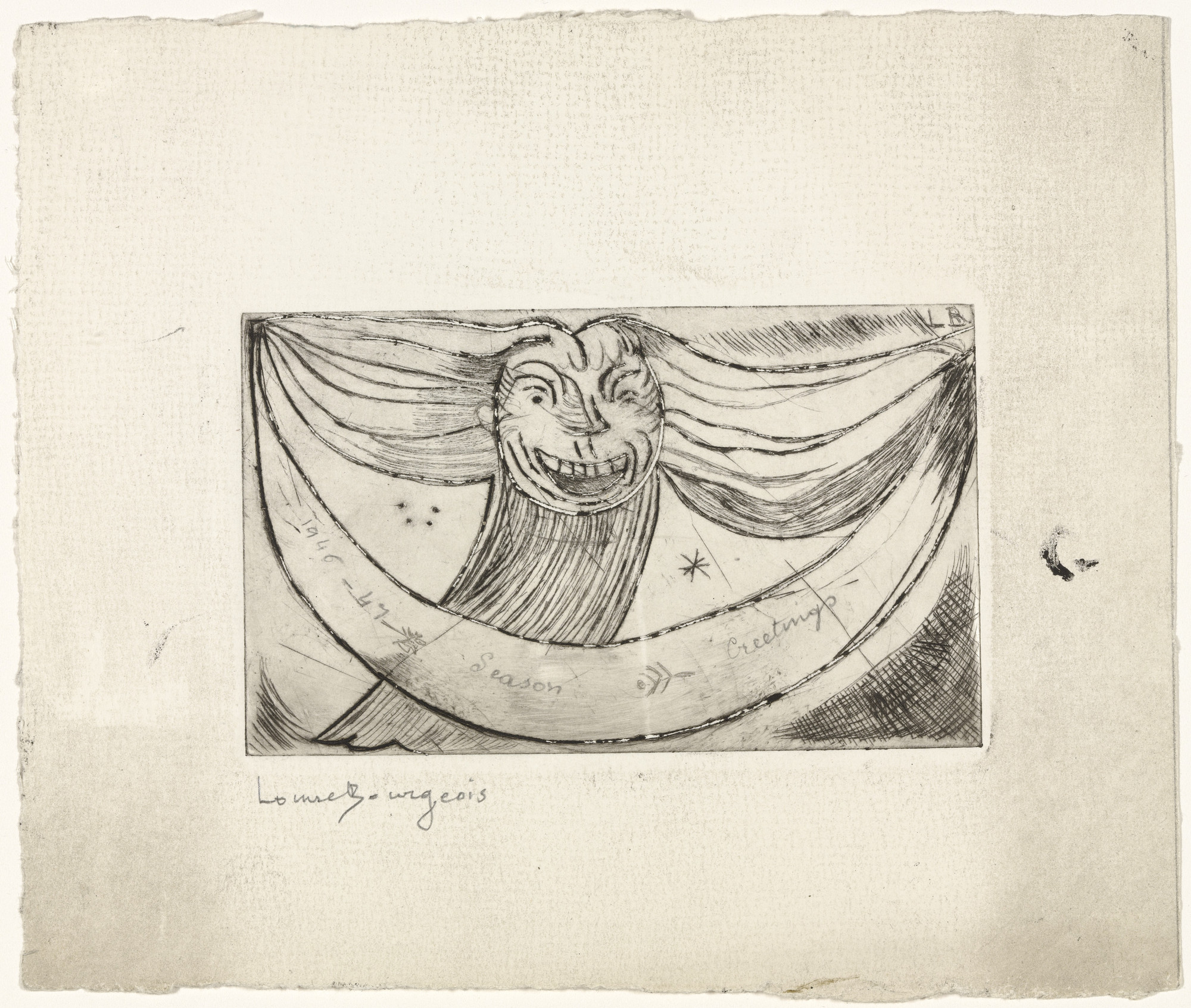 Louise Bourgeois. Greetings: Laughing Monster. 1946 | MoMA