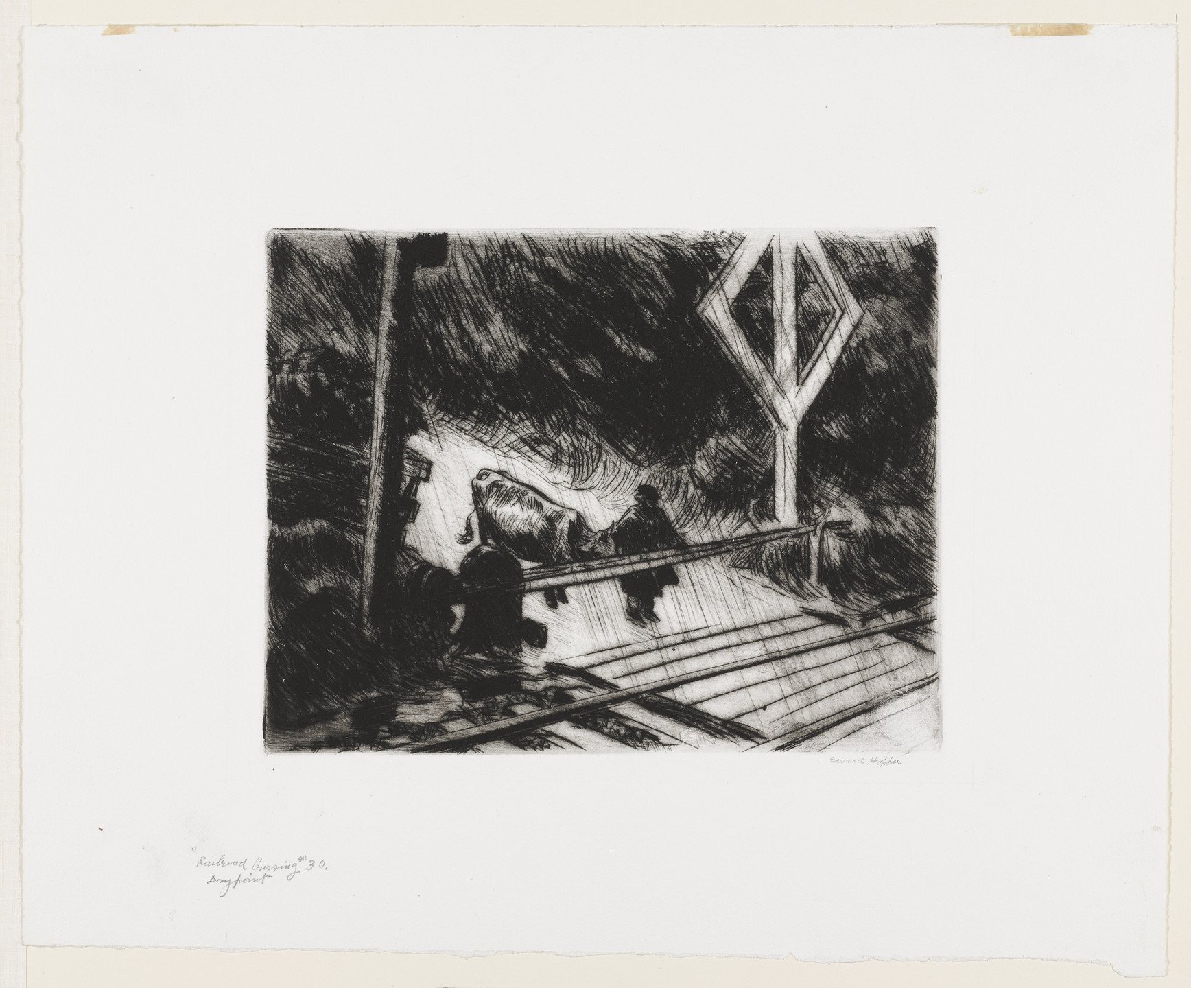Edward Hopper. Railroad Crossing. 1923 | MoMA