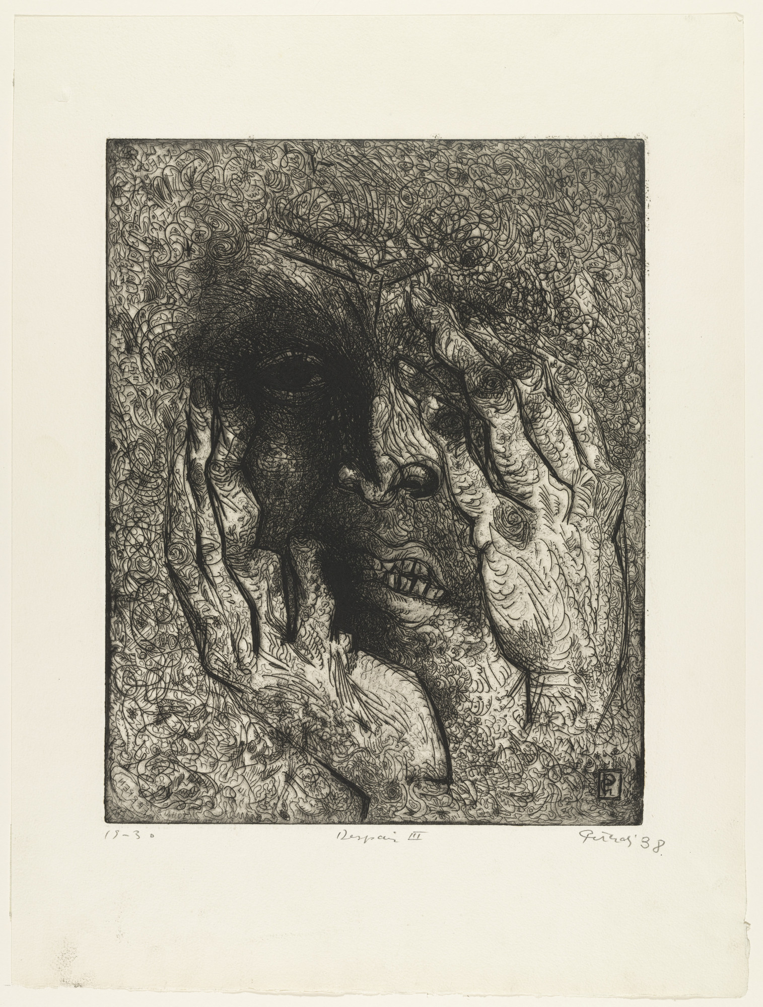 Gabor Peterdi. Despair III. 1938 | MoMA