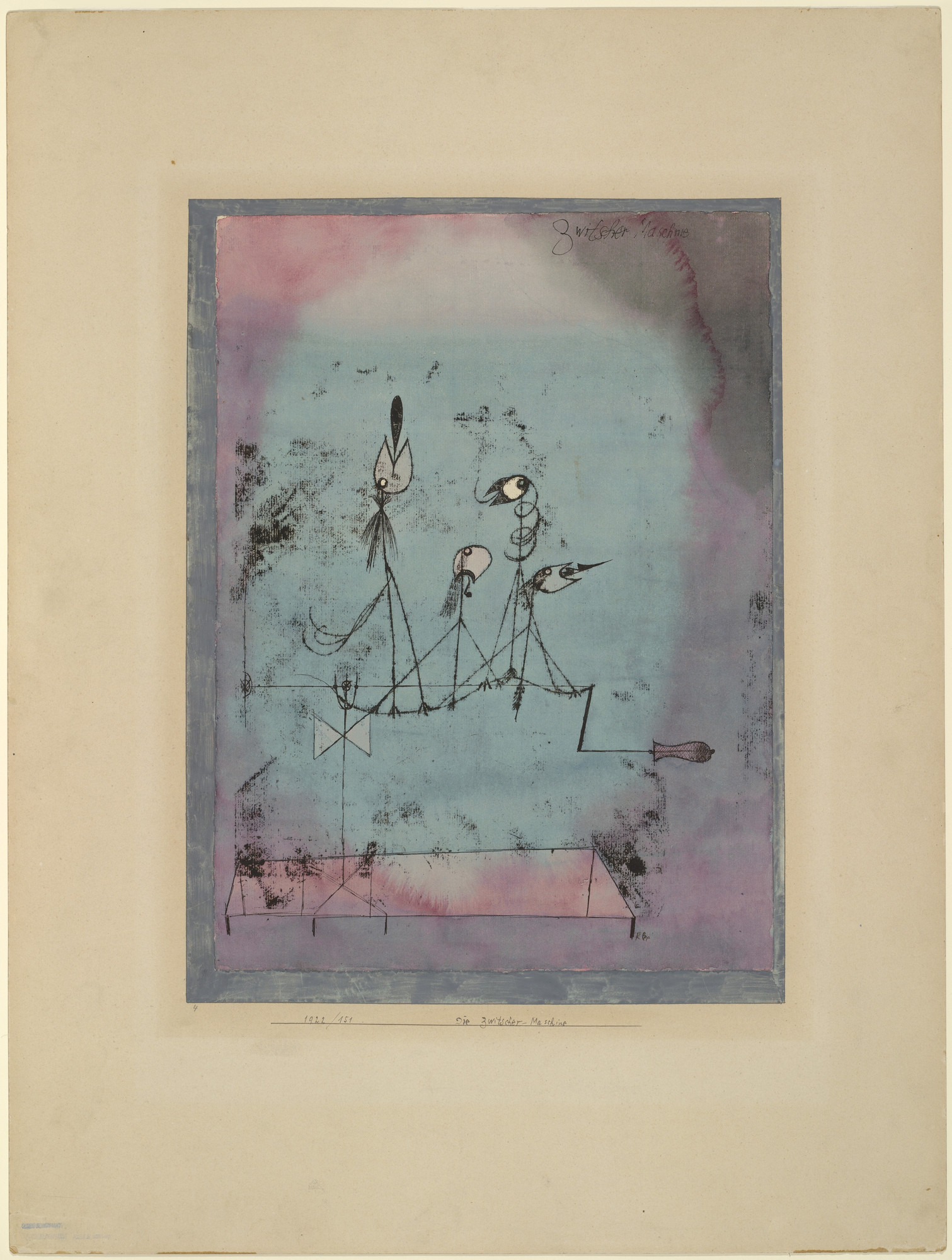 Paul Klee. Twittering Machine (Die Zwitscher-Maschine). 1922 | MoMA