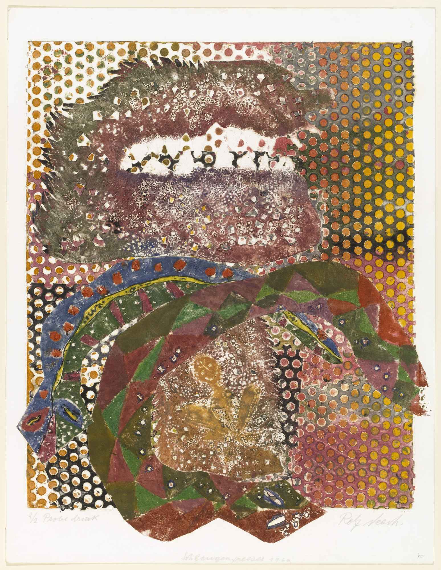 Rolf Nesch. Snake Eater (Schlangenfresser). 1966 | MoMA