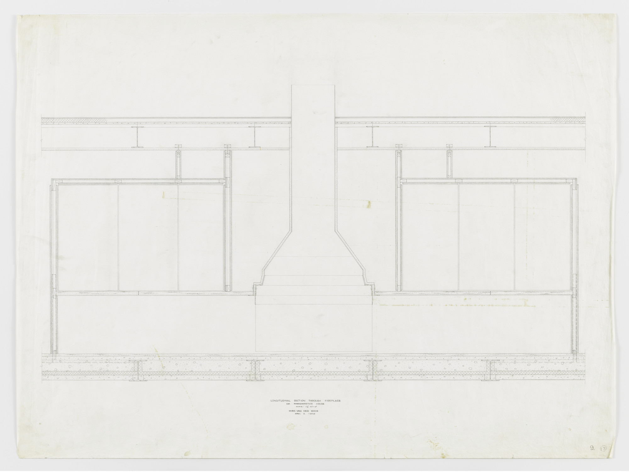 Farnsworth House Plans Sections Elevations