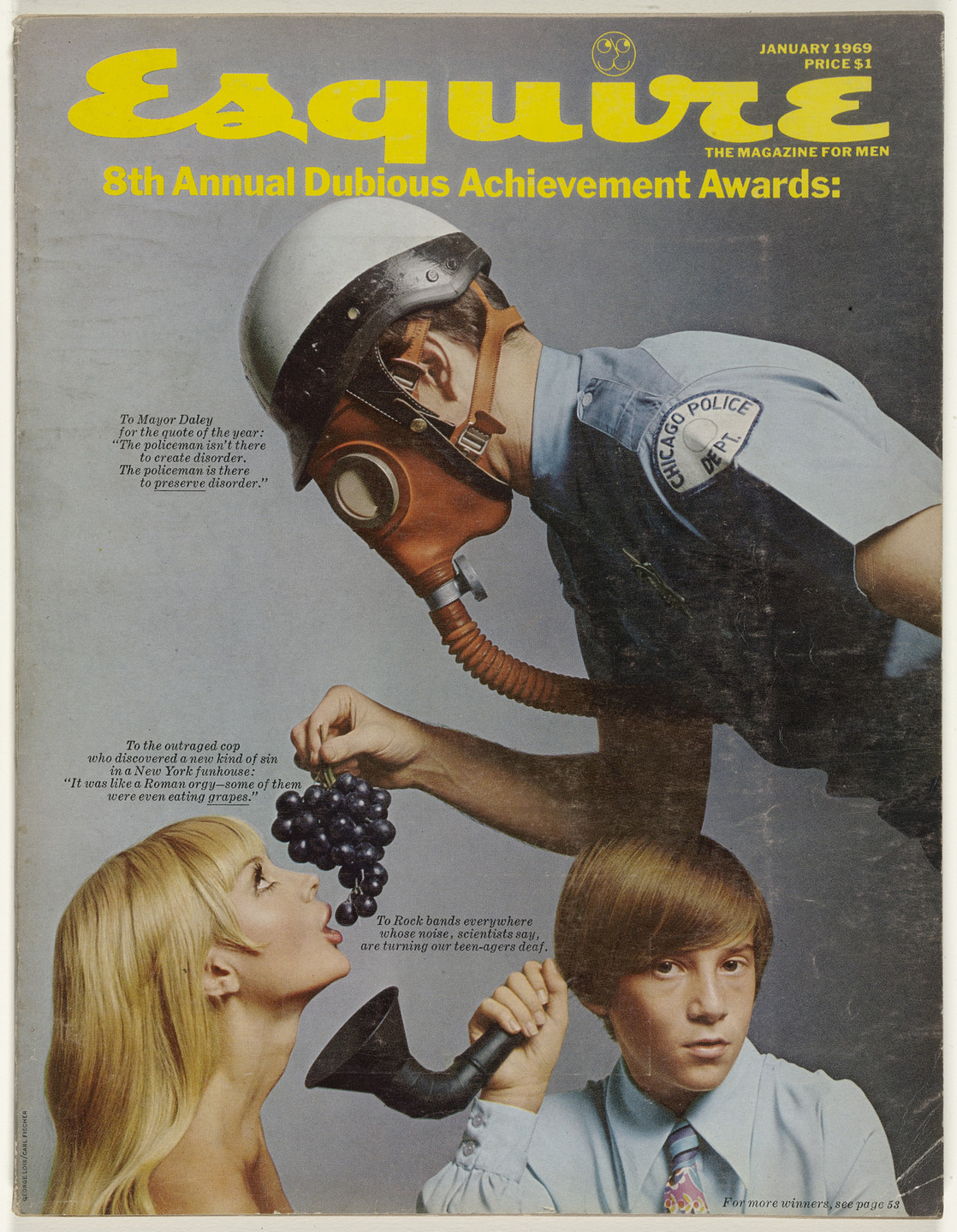 George Lois. Esquire Magazine, Issue no. 422, January 1969. 1969 | MoMA