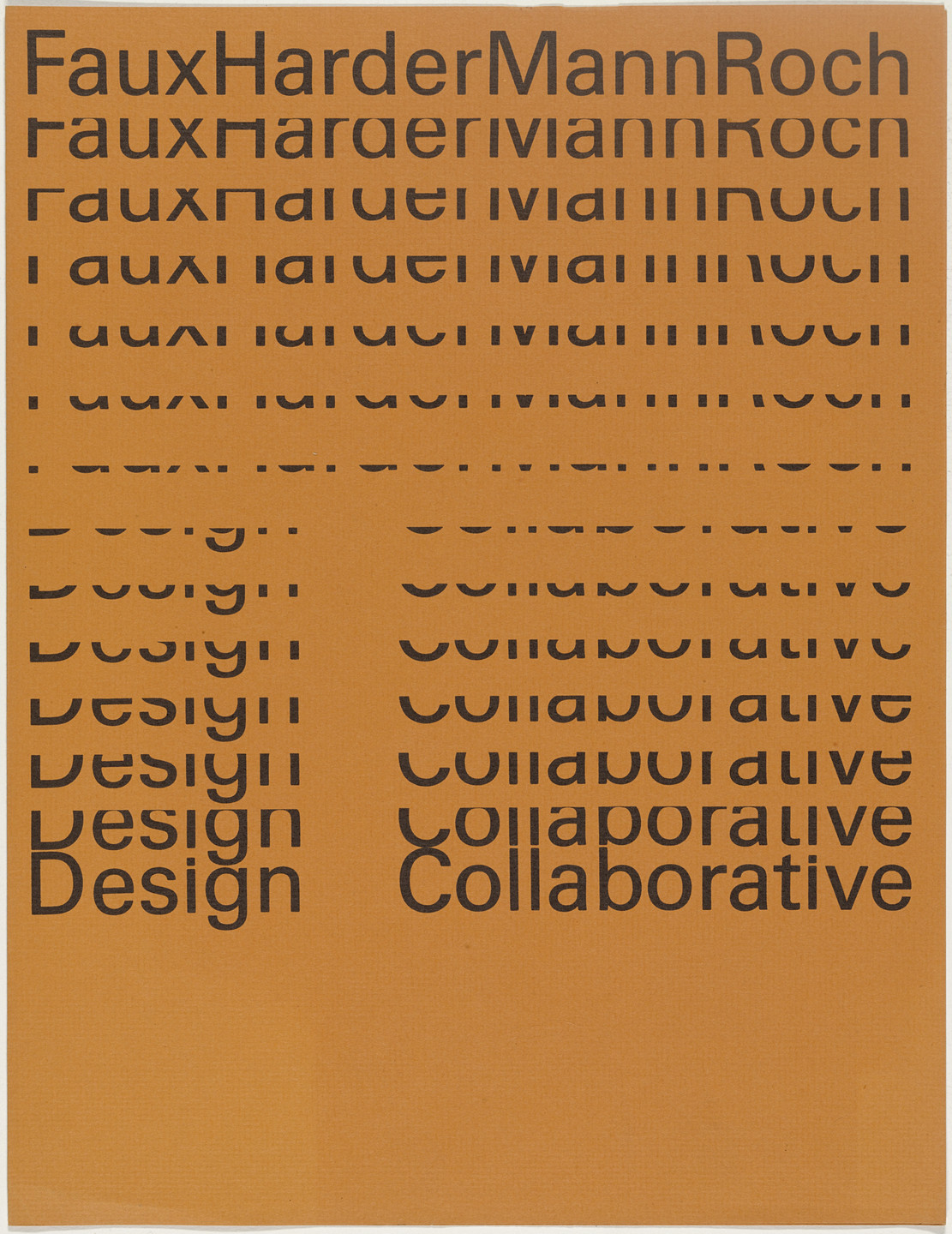 Rolf Harder, Design Collaborative Montreal Ltd.. FauxHarderMannRoch ...